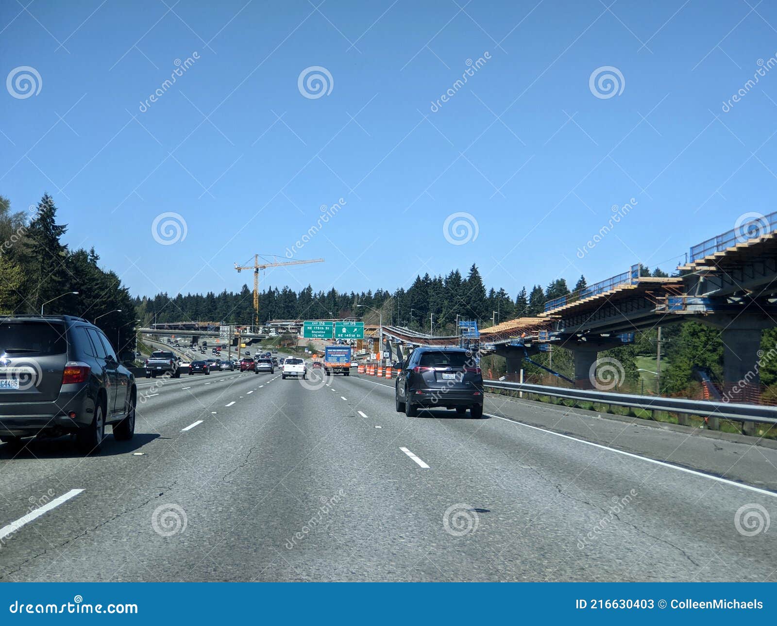 Seattle, WA USA - Circa April 2021: View of the Massive Light Rail ...