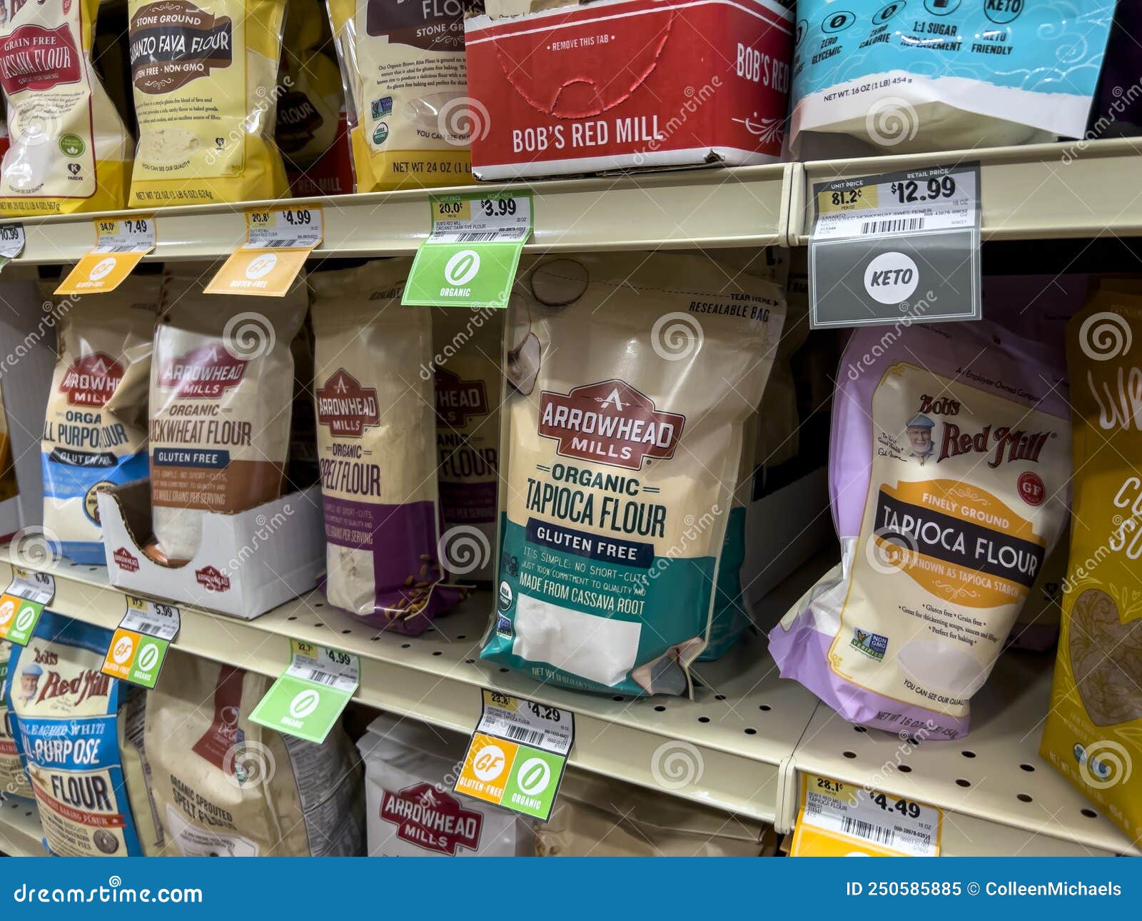 Seattle, WA USA - Circa June 2022: Close Up View of Specialty Flour ...