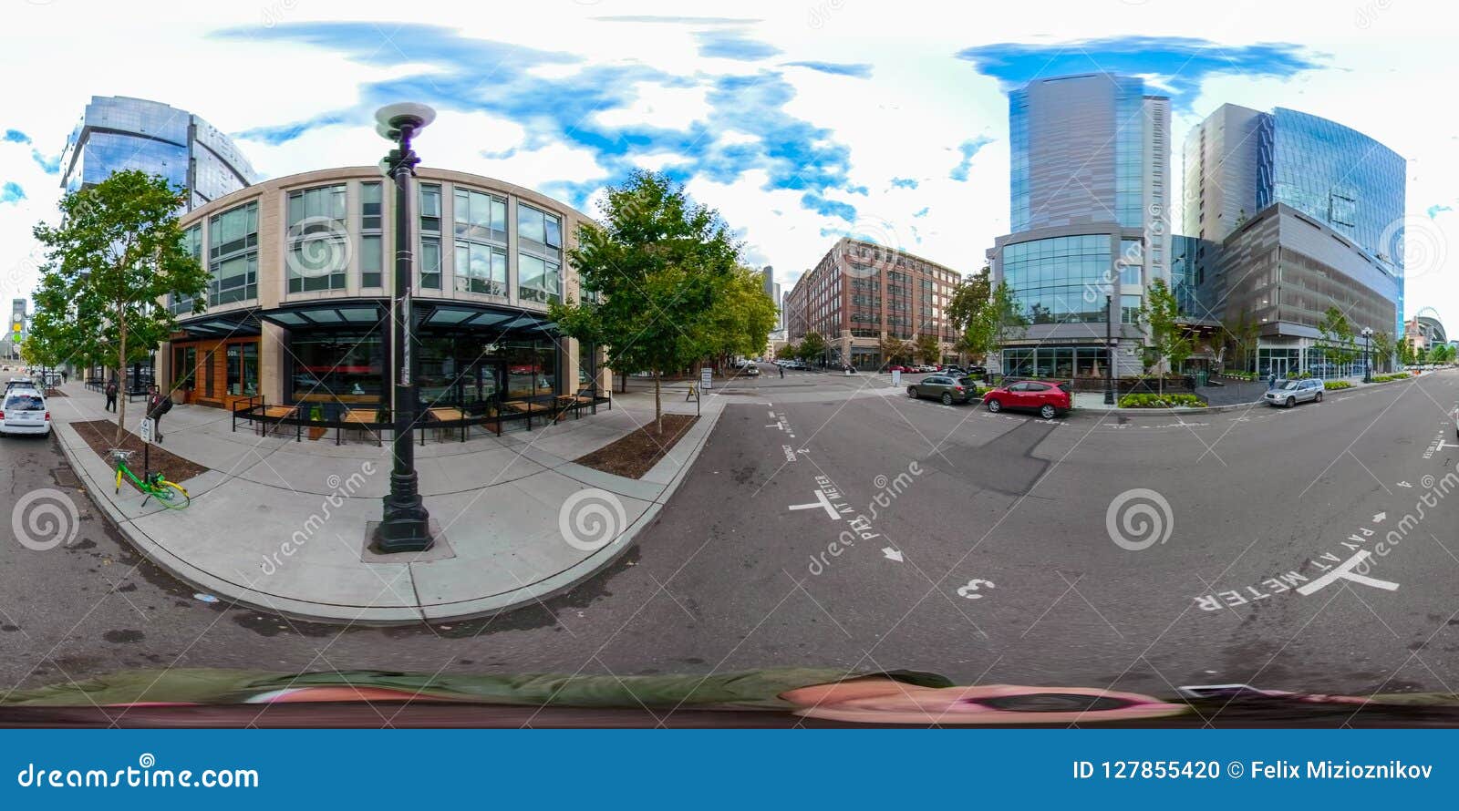 360 Equirectangular Spherical Photo of Downtown Seattle Washington ...