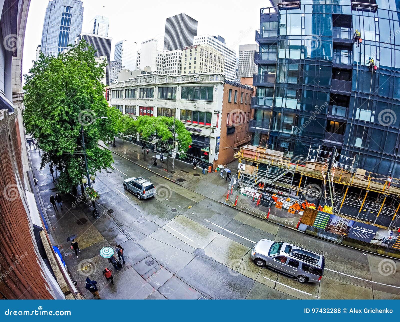Seattle Washington City Skyline and Streets Editorial Stock Photo ...