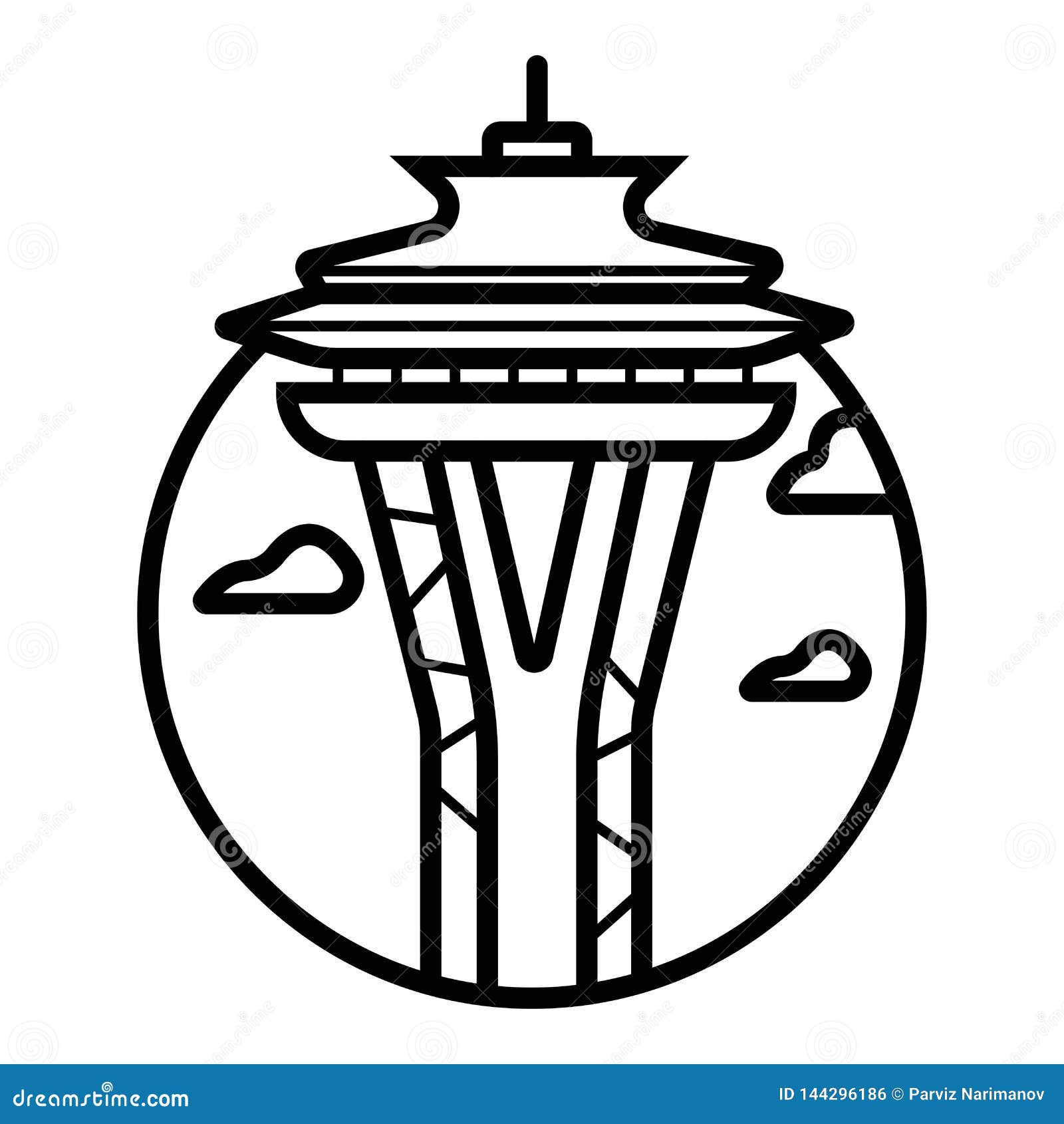 SEATTLE, WASHINGTON, USA Icon Vector Editorial Photo - Illustration of ...