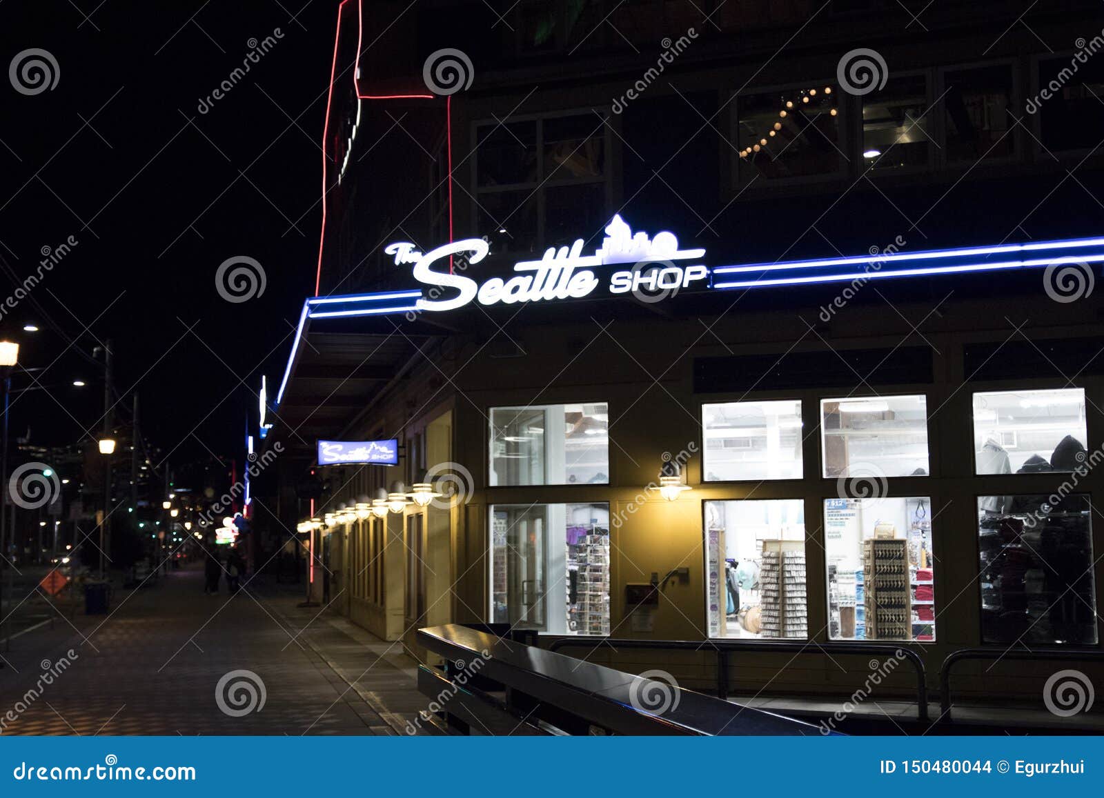 Seattle, Washington, USA / March 2019: the Seattle Shop Storefront ...