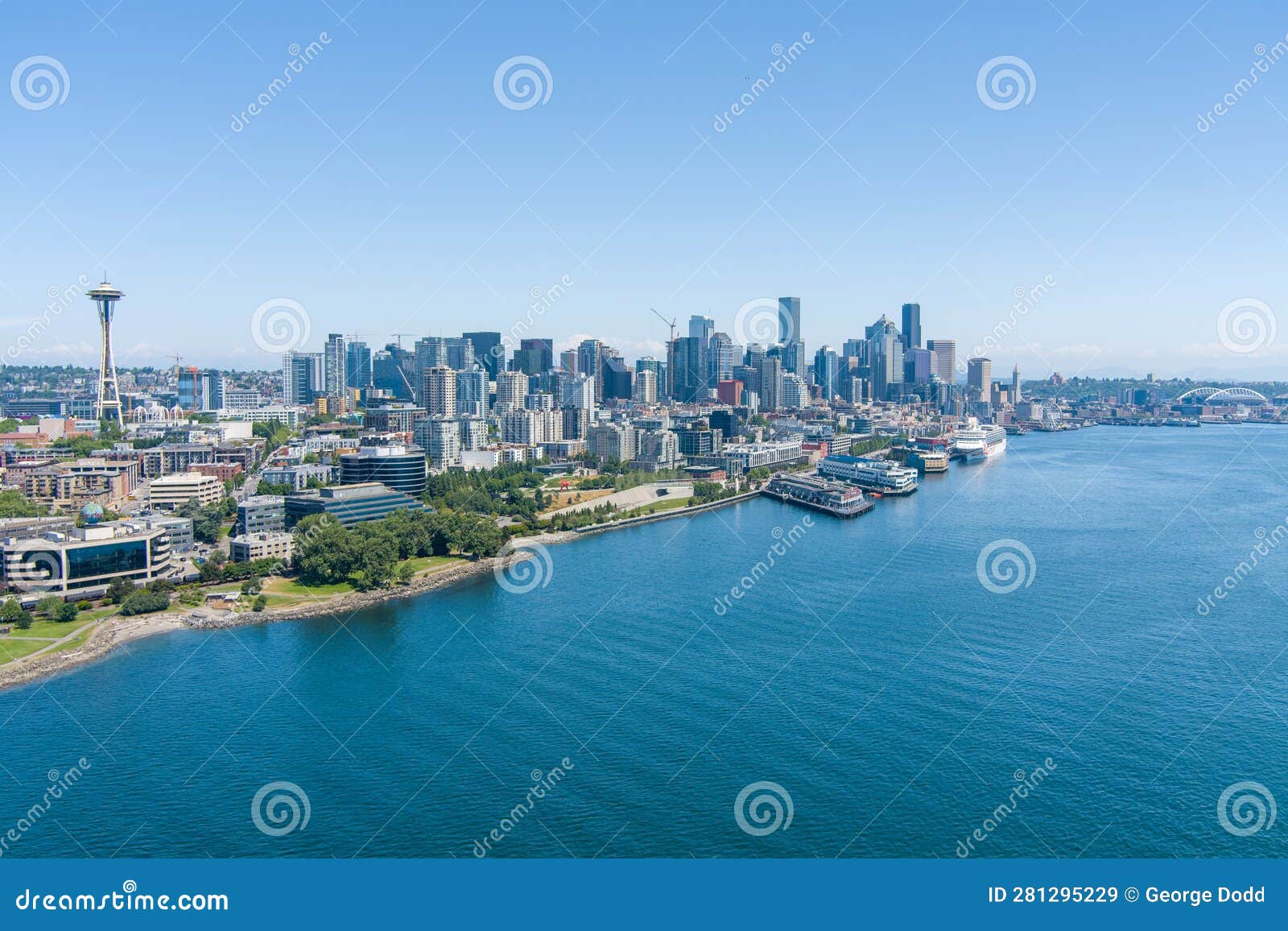 The Seattle, Washington Waterfront in June of 2023 Stock Image - Image ...