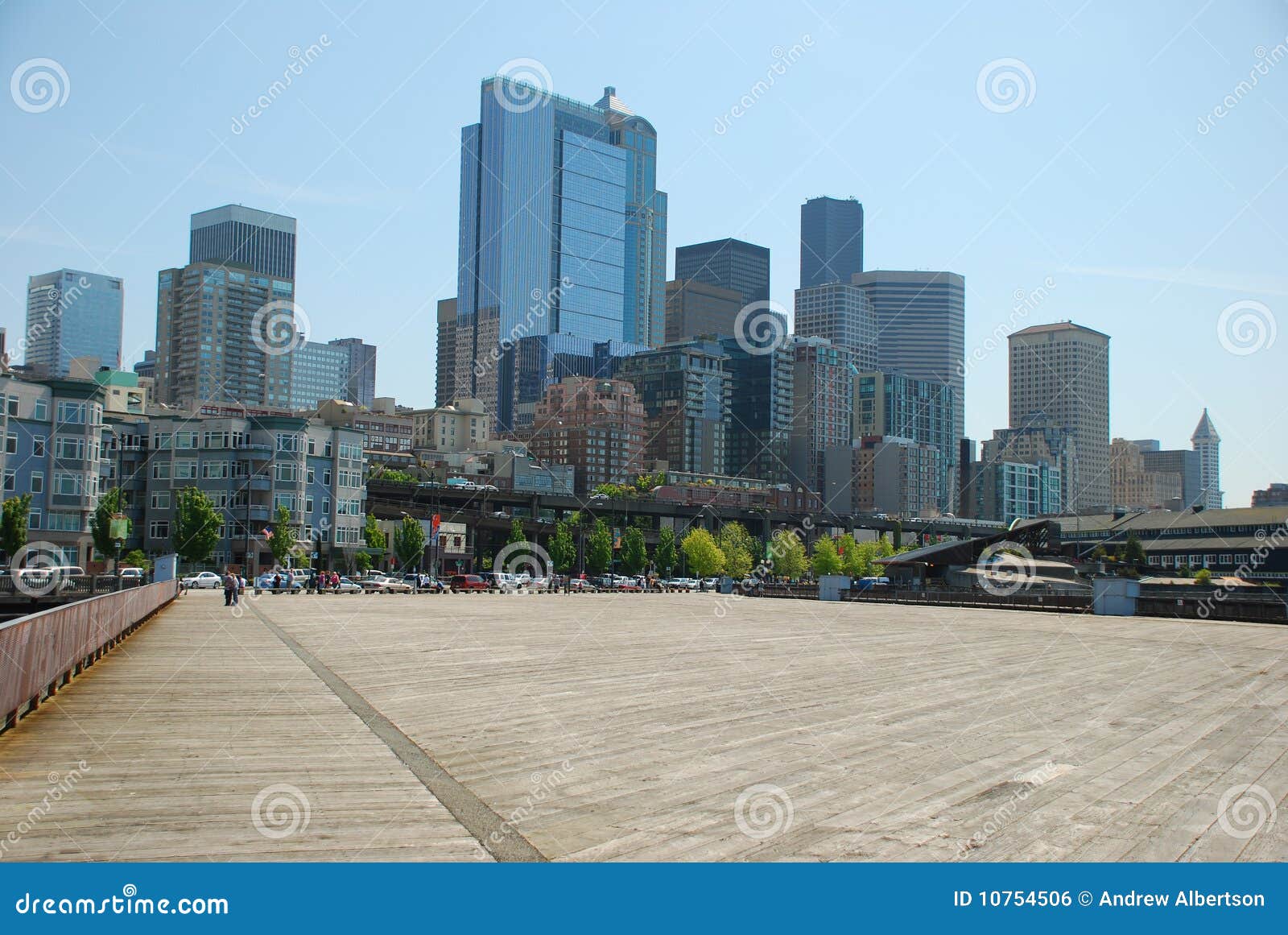 Seattle from the Waterfront Stock Photo - Image of sound, waterfront ...