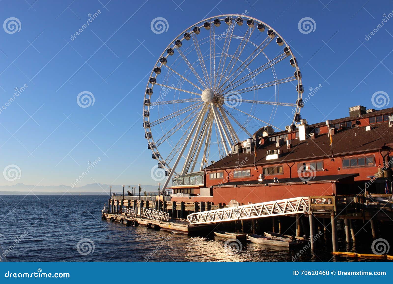 Seattle Waterfront stock photo. Image of wheel, state - 70620460