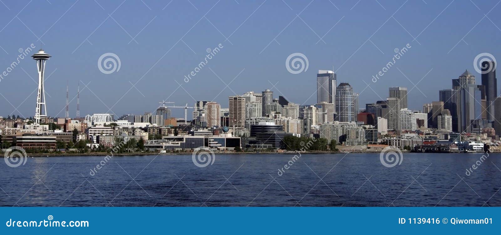 Seattle Waterfront Skyline stock photo. Image of travel - 1139416
