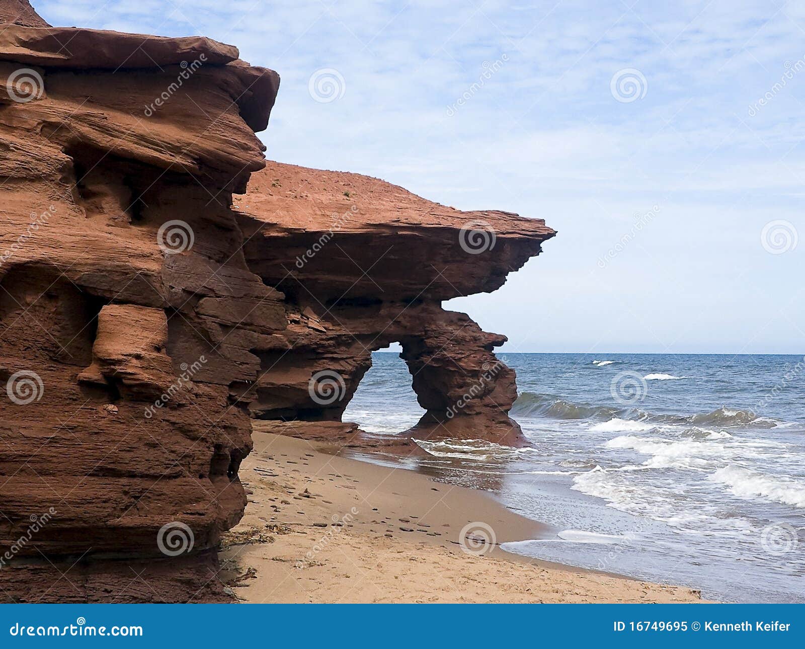 Seaview Coast Arch, PEI, Canada Stock Image - Image of north, gables ...
