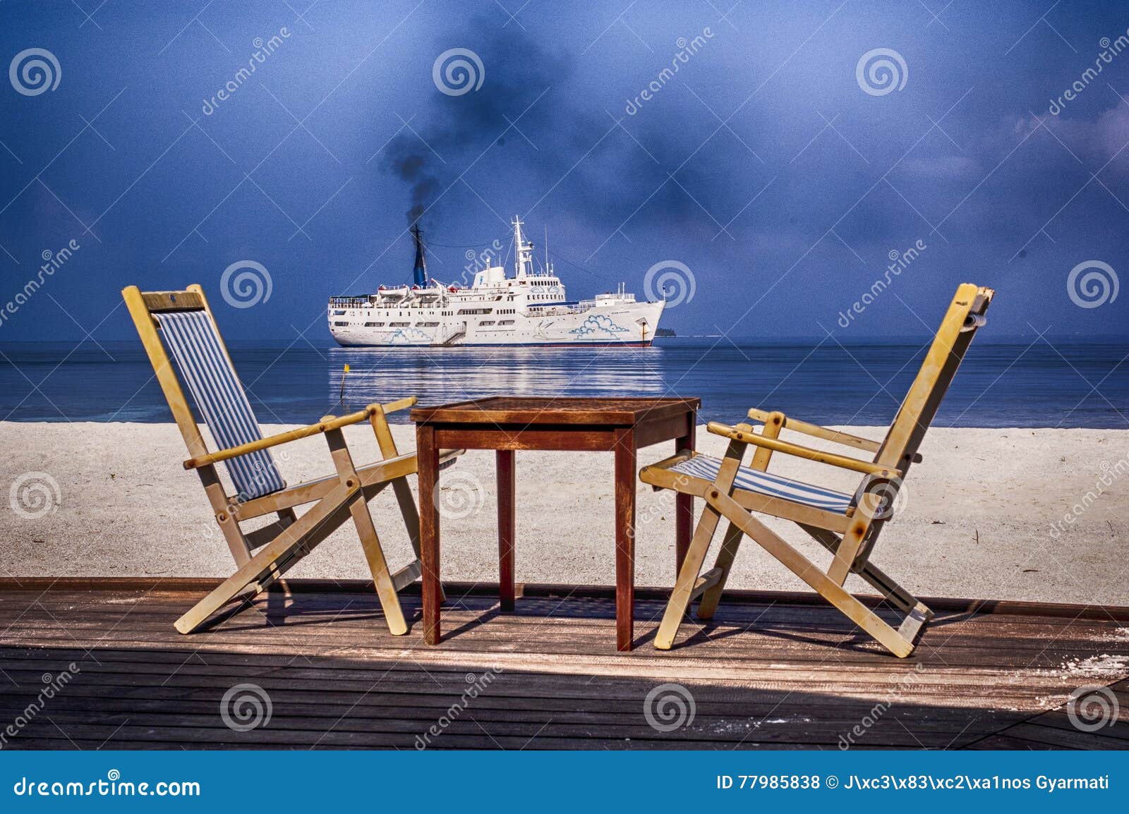 Seaview stock photo. Image of ocean, horizon, beach, landscape - 77985838