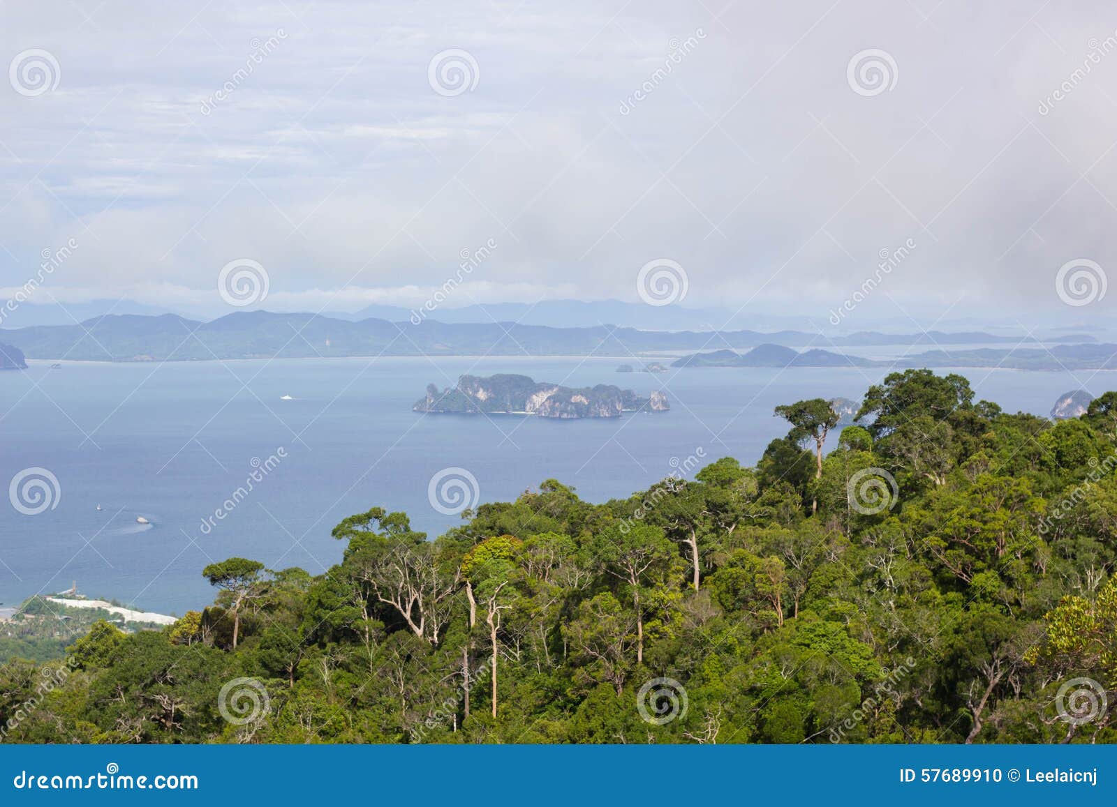 Seaview with Mountain and Sea Stock Photo - Image of nature, view: 57689910