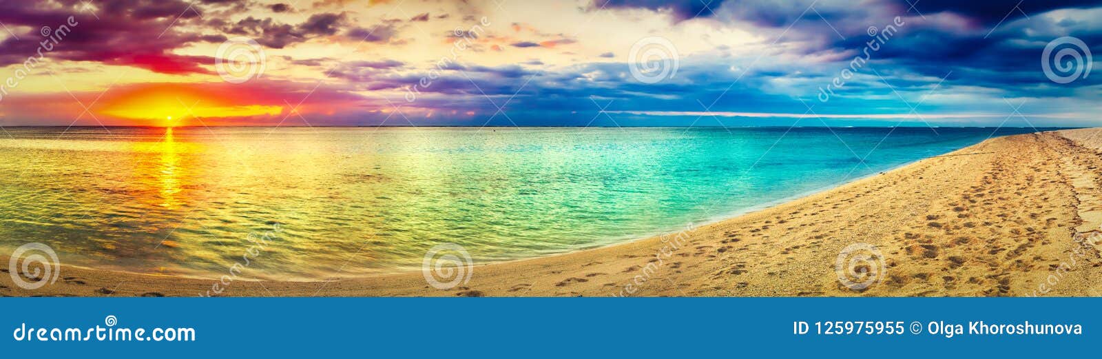 Seaview at Sunset. Amazing Landscape. Beautiful Beach Panorama Stock ... Seaview at Sunset. Amazing Landscape. Beautiful Beach Panorama Stock ...