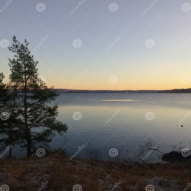 A seaview and sunset stock image. Image of nature, cloud - 219889447