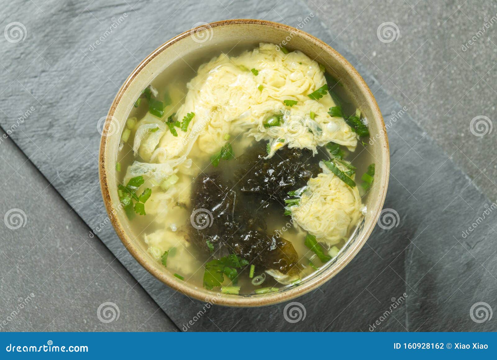 Seaweed and egg soup stock photo. Image of tasty, delicious - 160928162