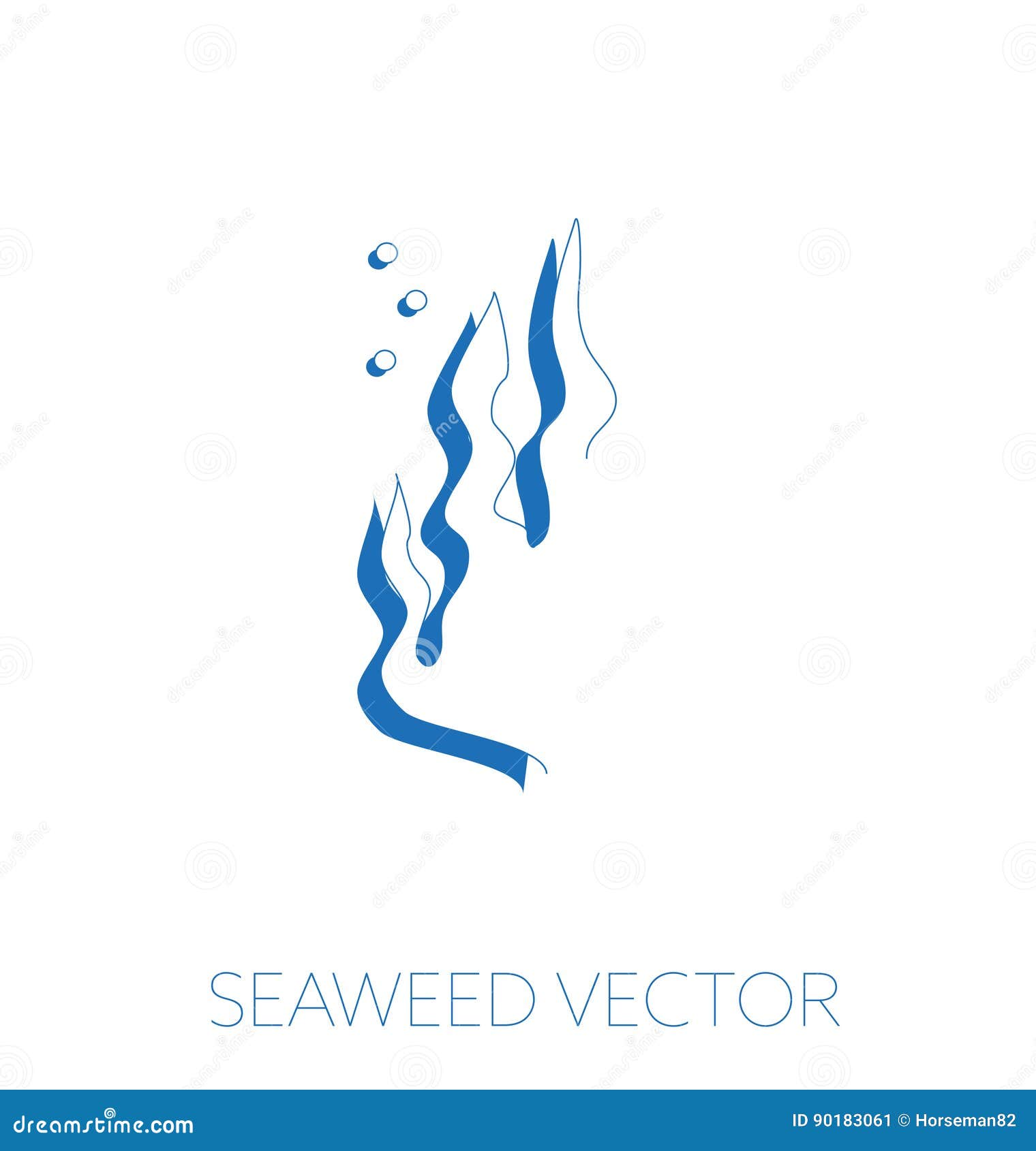 Seaweed Minimal Illustration Stock Illustration - Illustration of ... Seaweed Minimal Illustration Stock Illustration - Illustration of ...