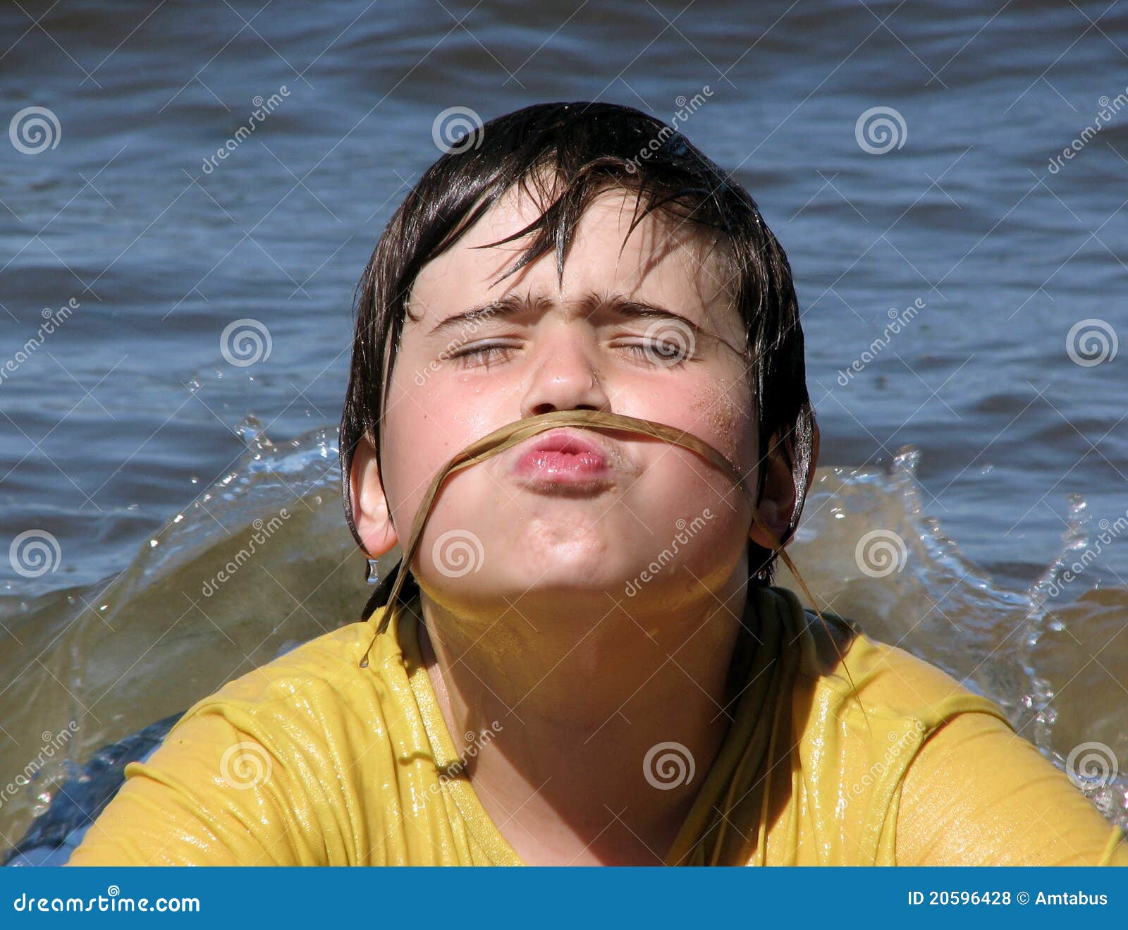 Seaweed Moustache Summertime Fun Stock Photo - Image of play, outdoors ...