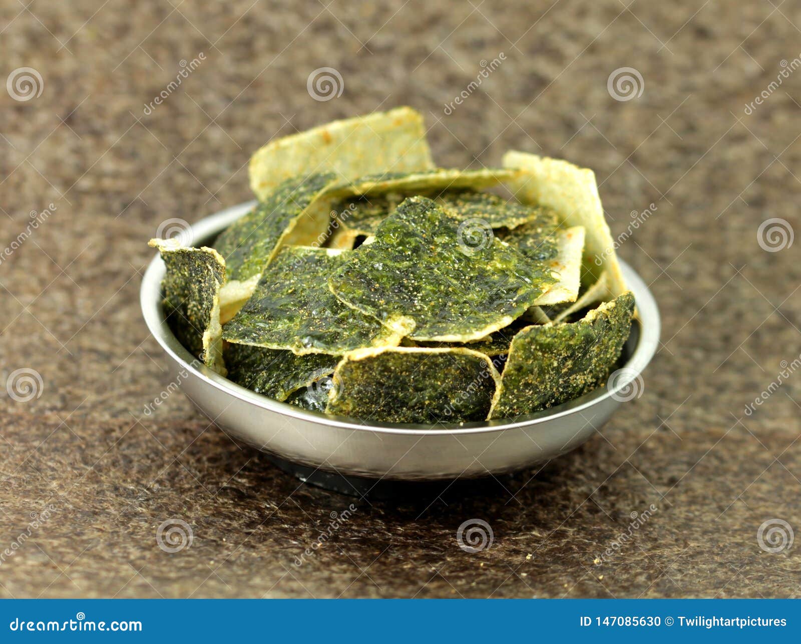 Seaweed Rice Crisps with Algae Stock Photo - Image of algae, thailand ...