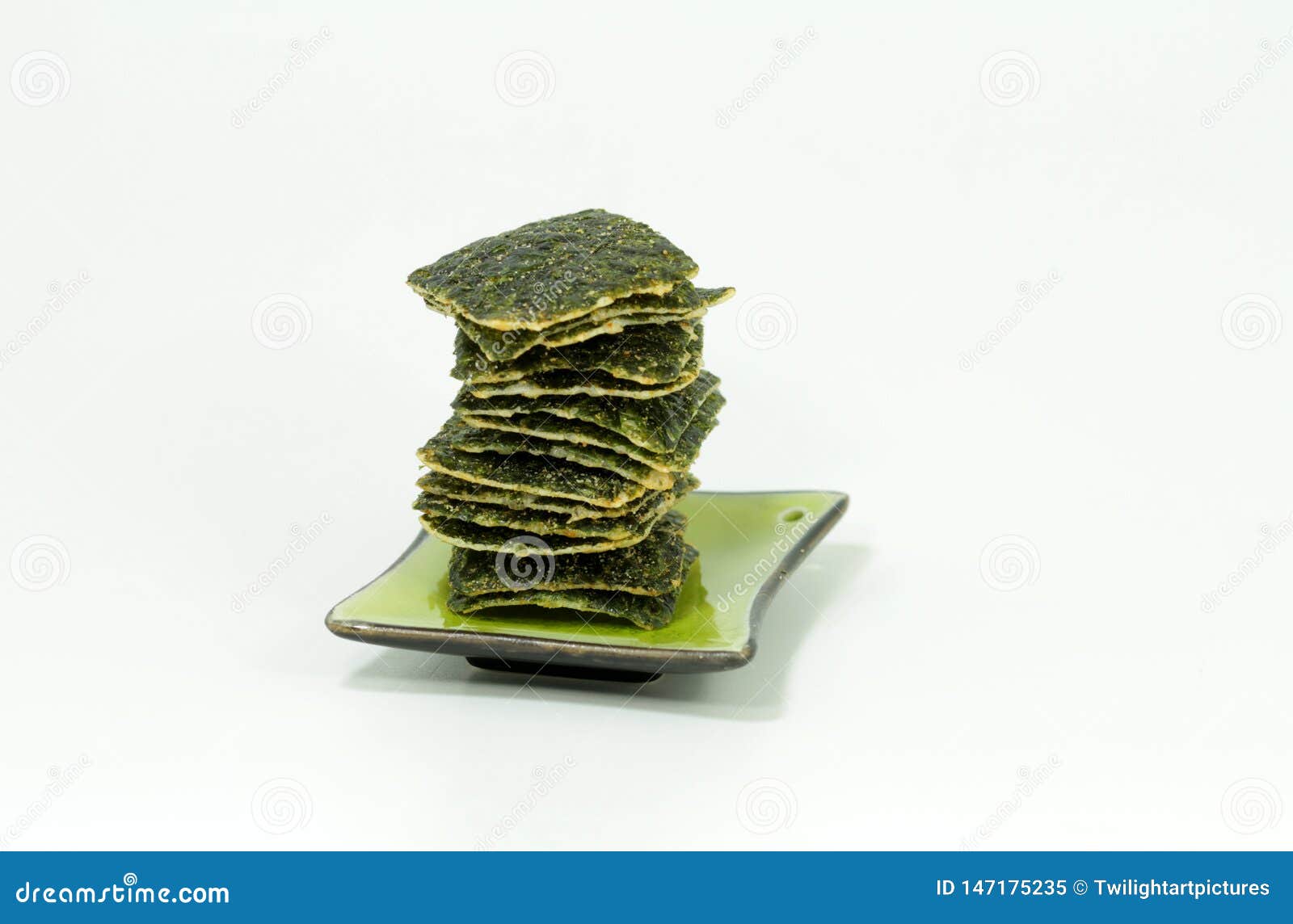 Seaweed Rice Crisps with Algae Stock Image - Image of chips, rice ...
