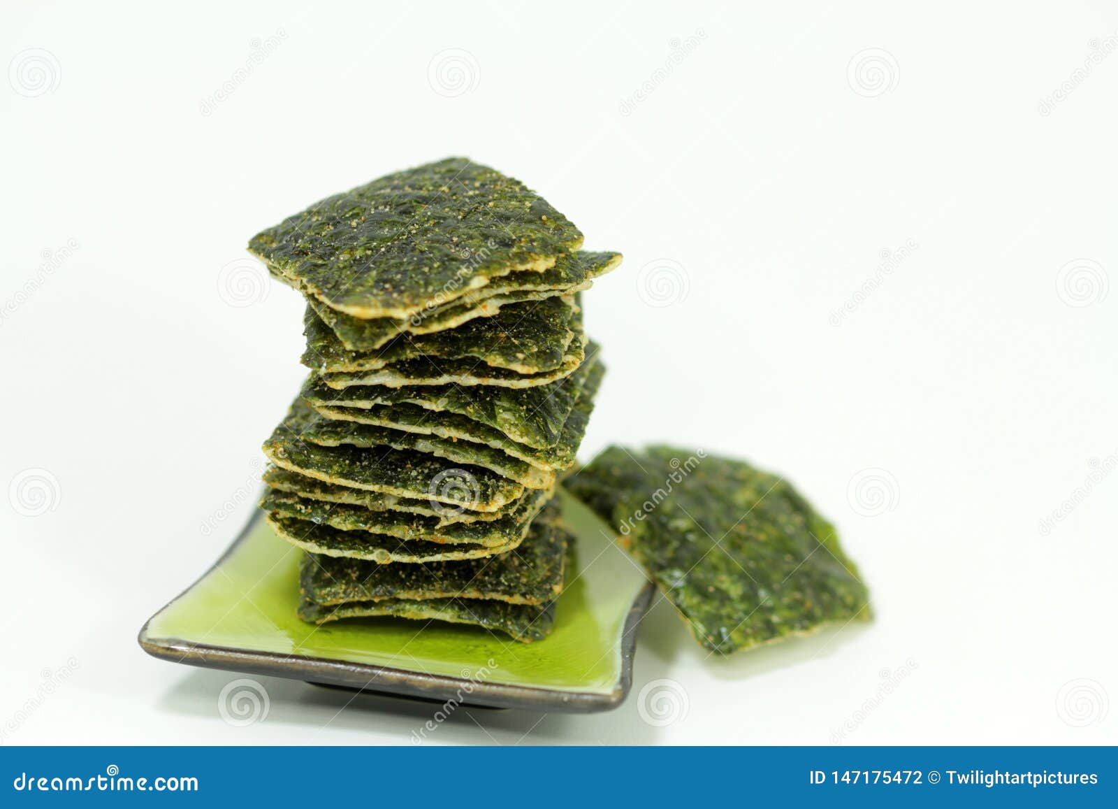 Seaweed Rice Crisps With Algae Stock Photography | CartoonDealer.com ...