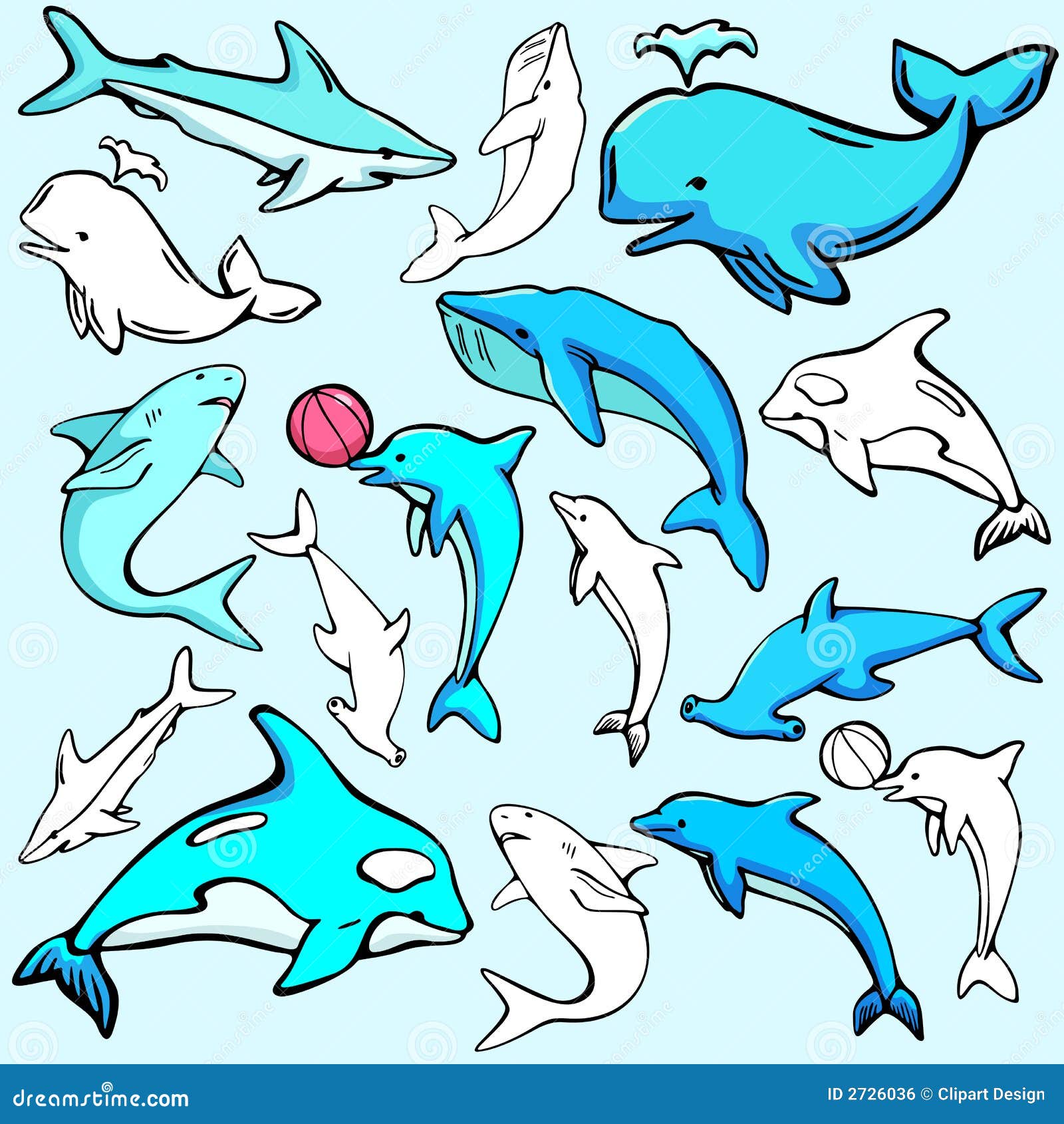 Seaworld Illustration Series Stock Vector - Illustration of elements ...