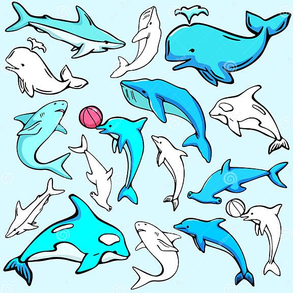 Seaworld Illustration Series Stock Vector - Illustration of elements ...