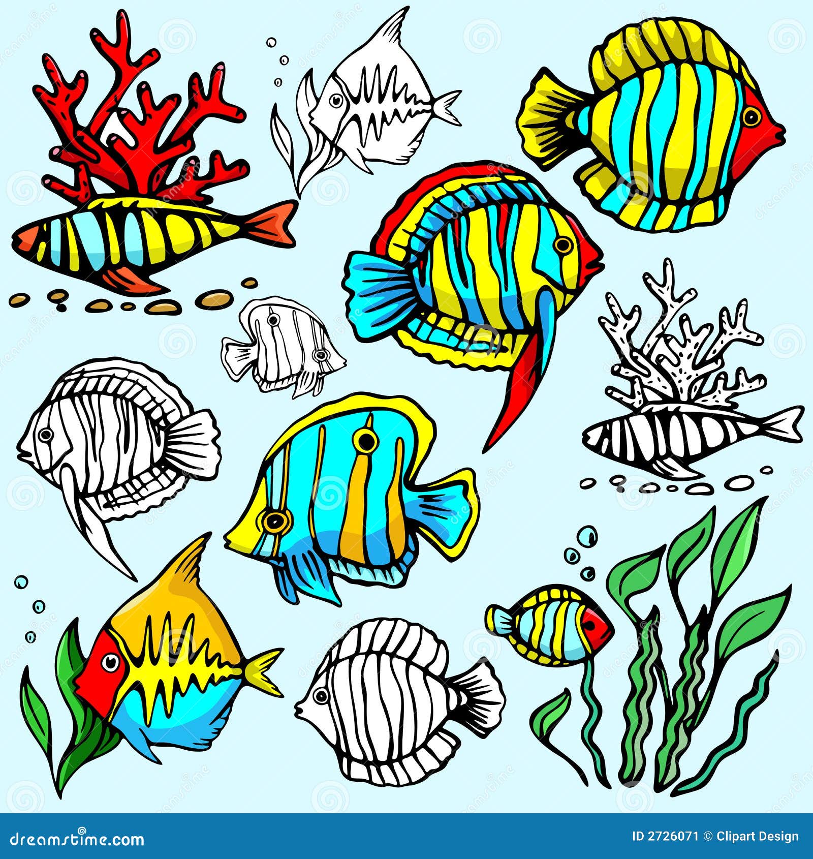 Seaworld Illustration Series Stock Vector - Illustration of hobby, neon ...