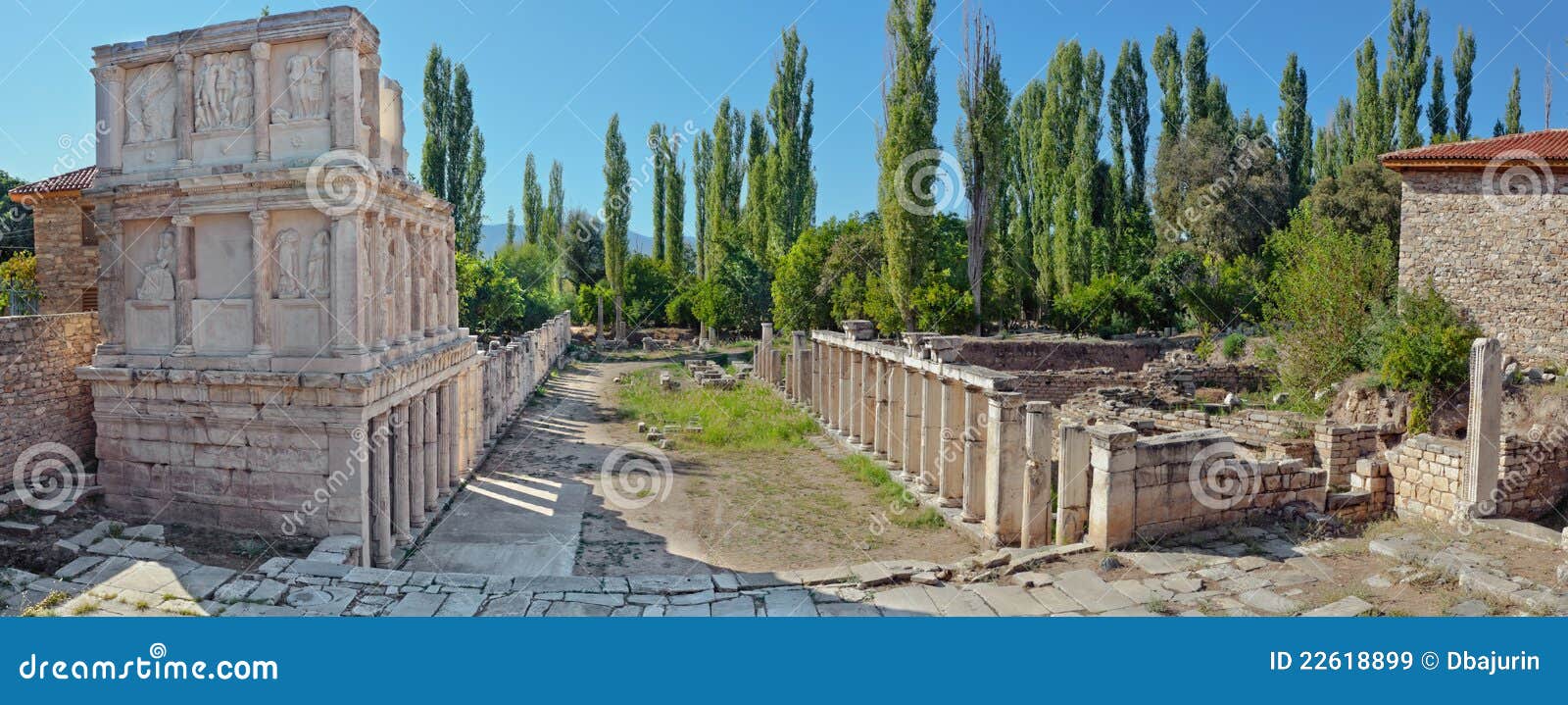 The Sebasteion stock image. Image of period, panoramic - 22618899