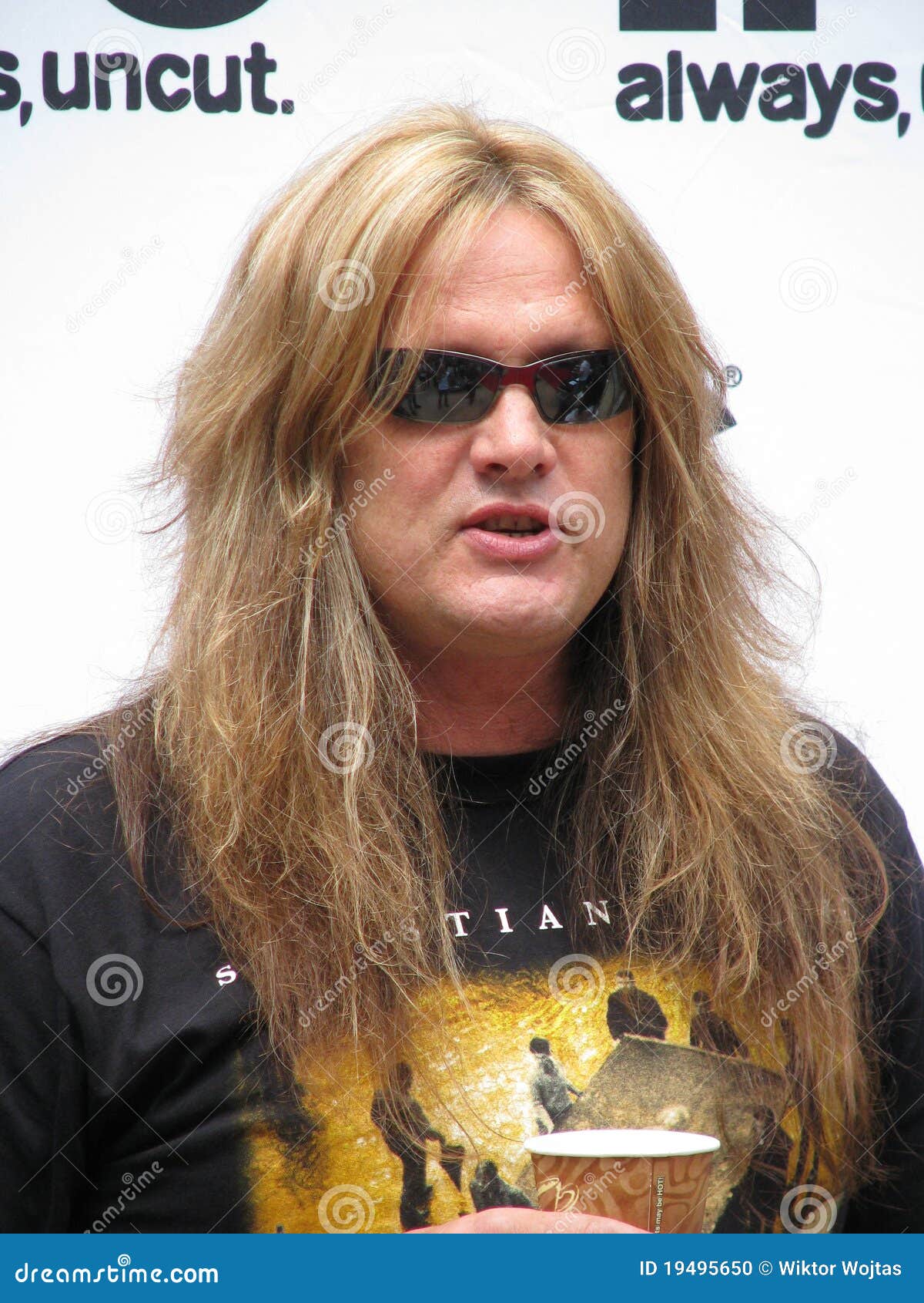 Sebastian Bach editorial image. Image of rock, star, celebrity - 19495650