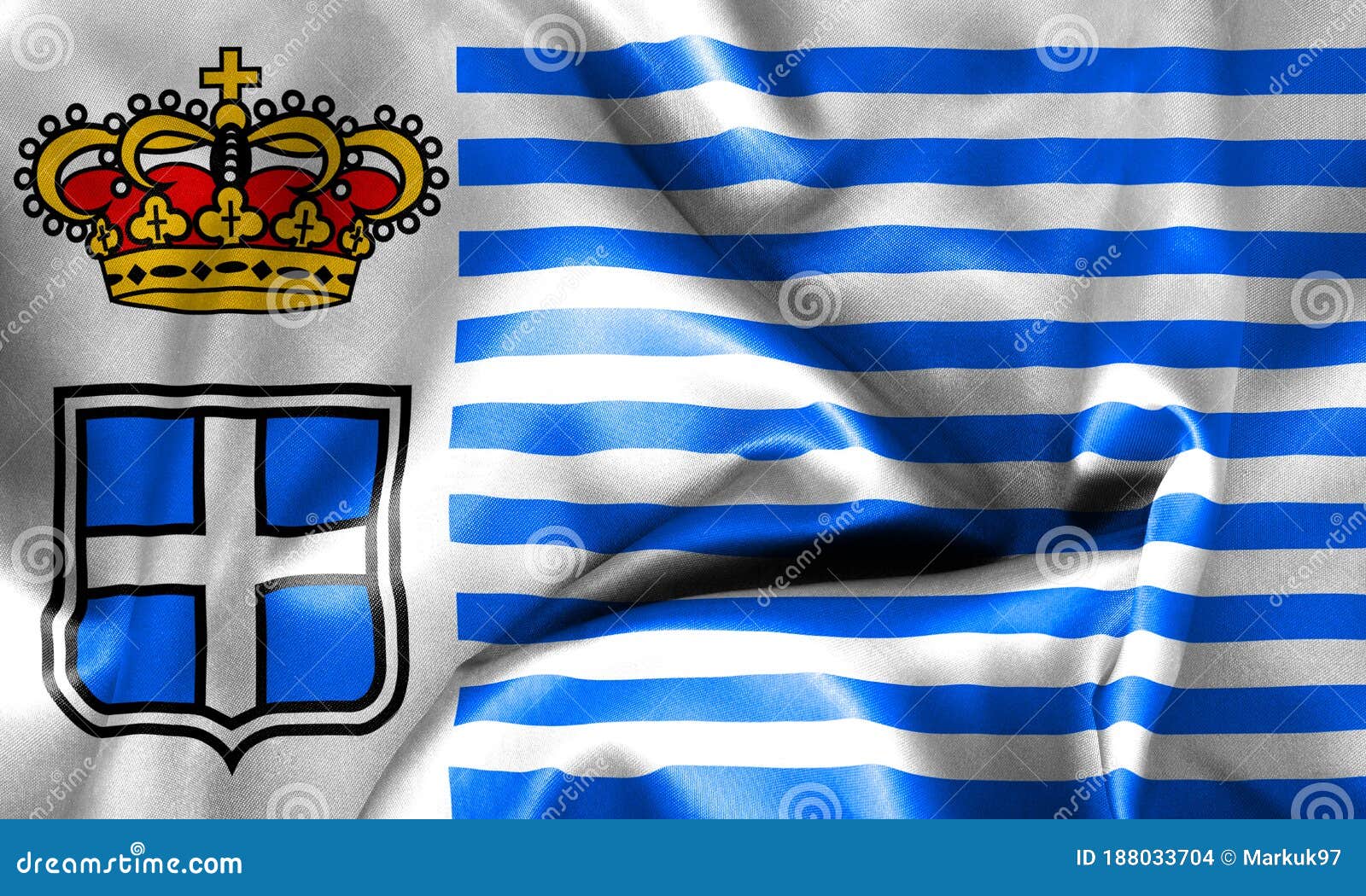 Seborga Flag Rippled Effect Illustration Stock Photo - Image of europe ...