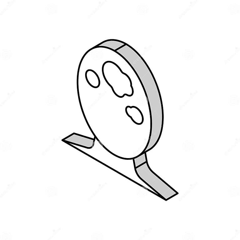 Seborrhoeic Dermatitis Skin Disease Isometric Icon Vector Illustration