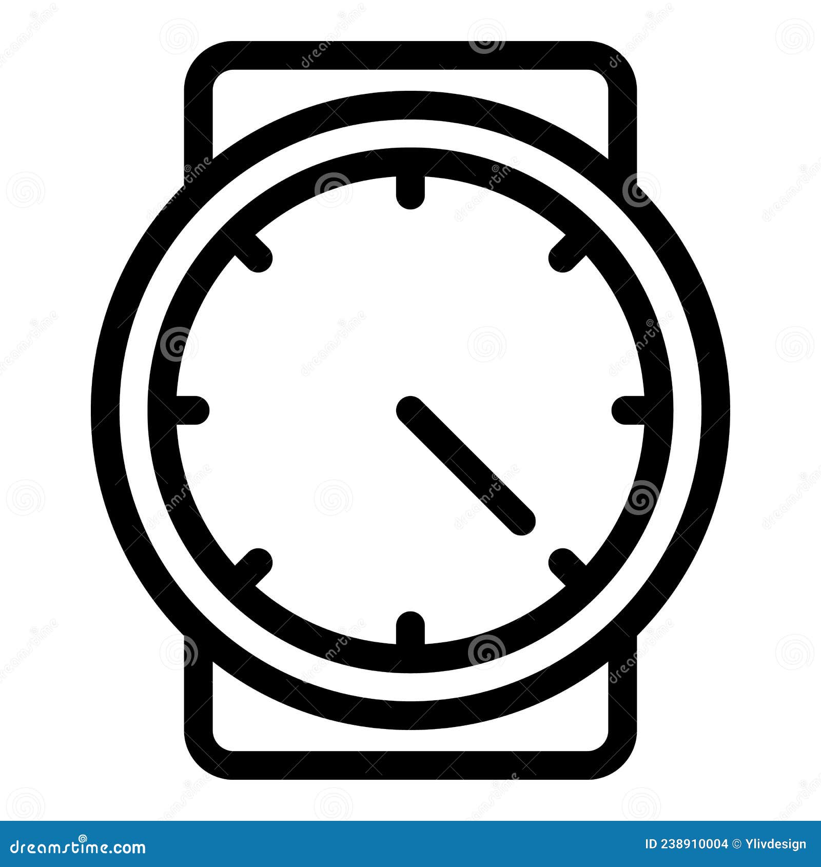 48 Sec Duration Icon Outline Vector. Time Clock Stock Illustration ...