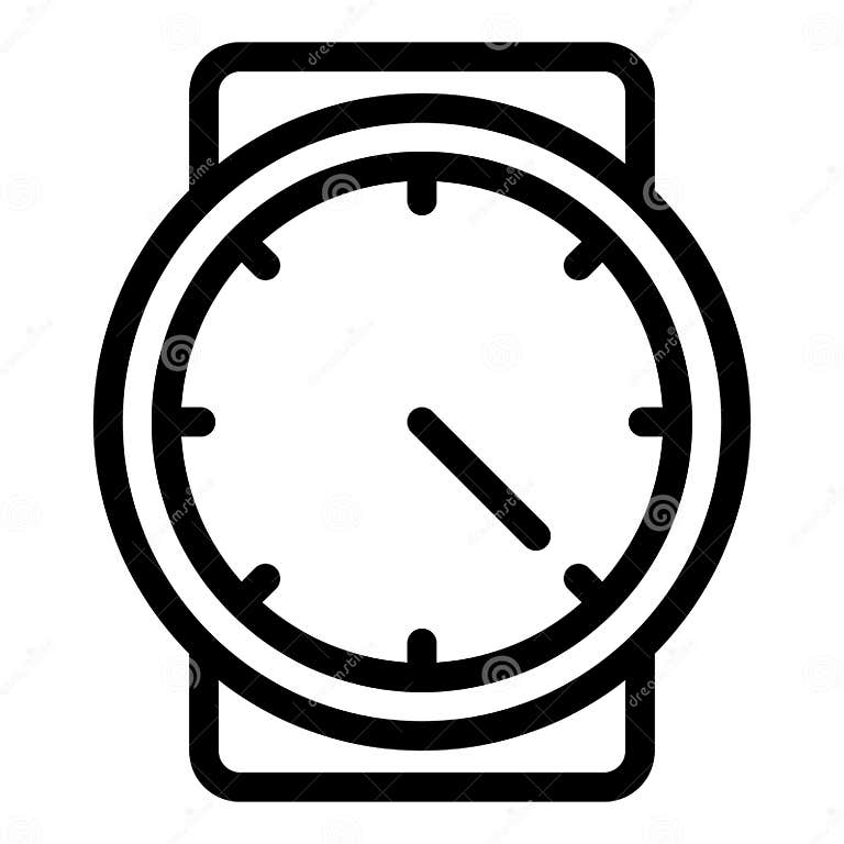 48 Sec Duration Icon Outline Vector. Time Clock Stock Illustration ...