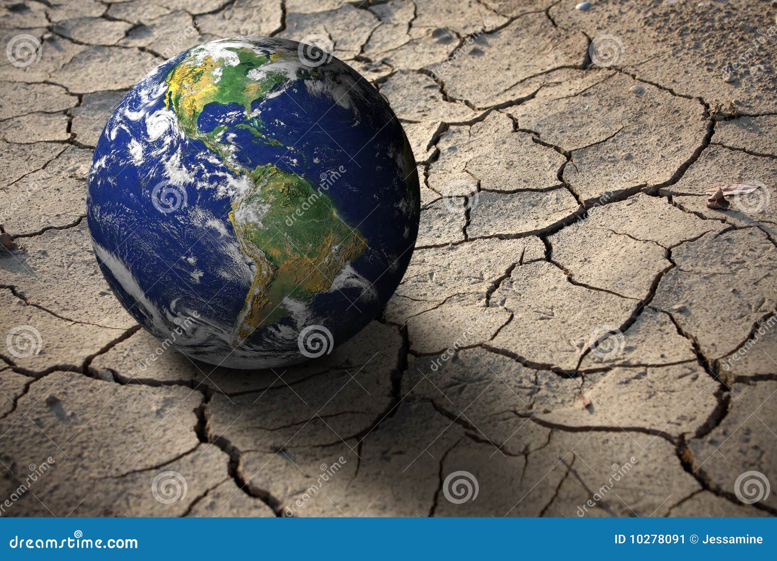 Seca na terra do planeta ilustração stock. Ilustração de planeta - 10278091