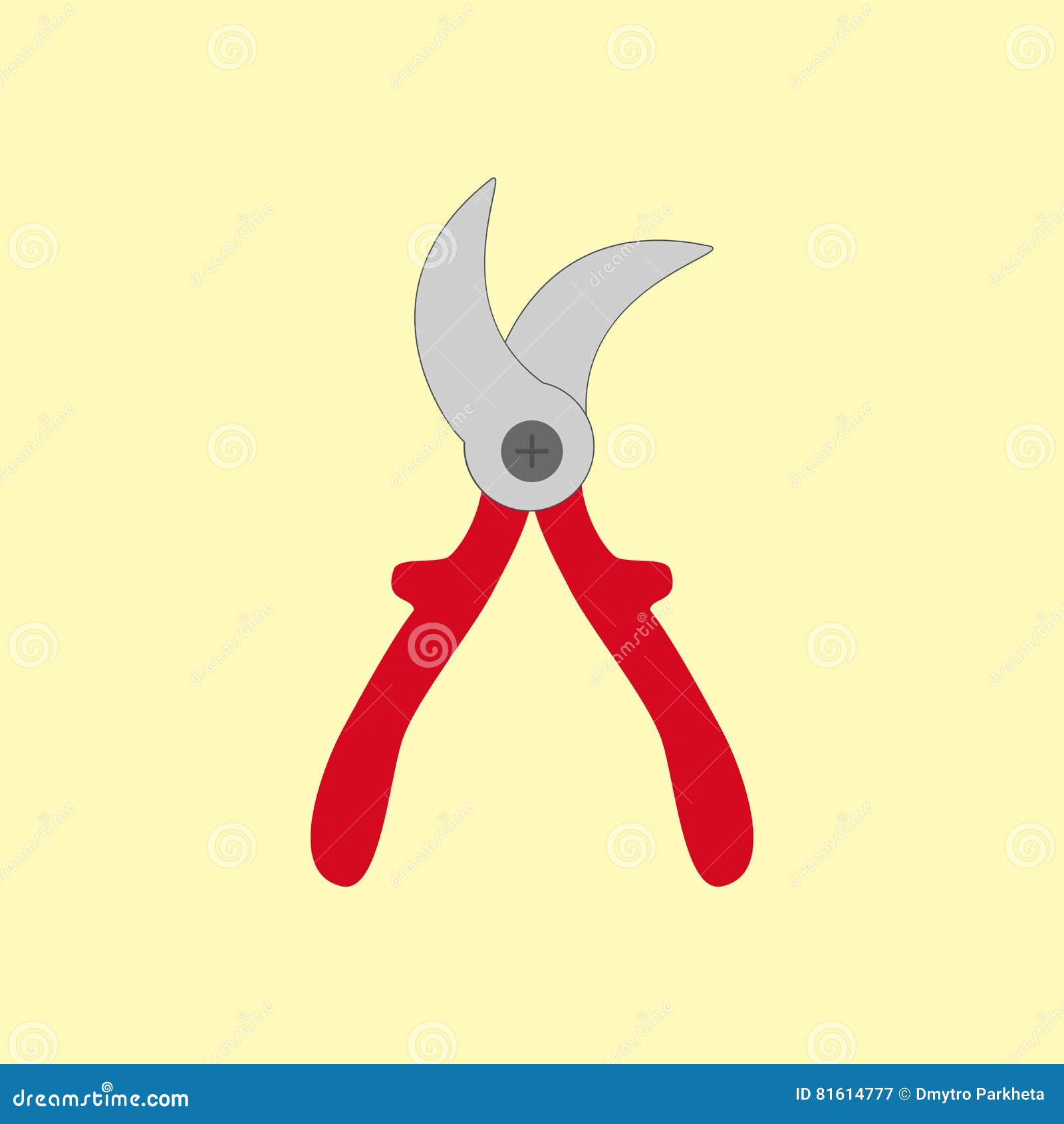 Secateurs Garden Scissors stock vector. Illustration of secateurs ...