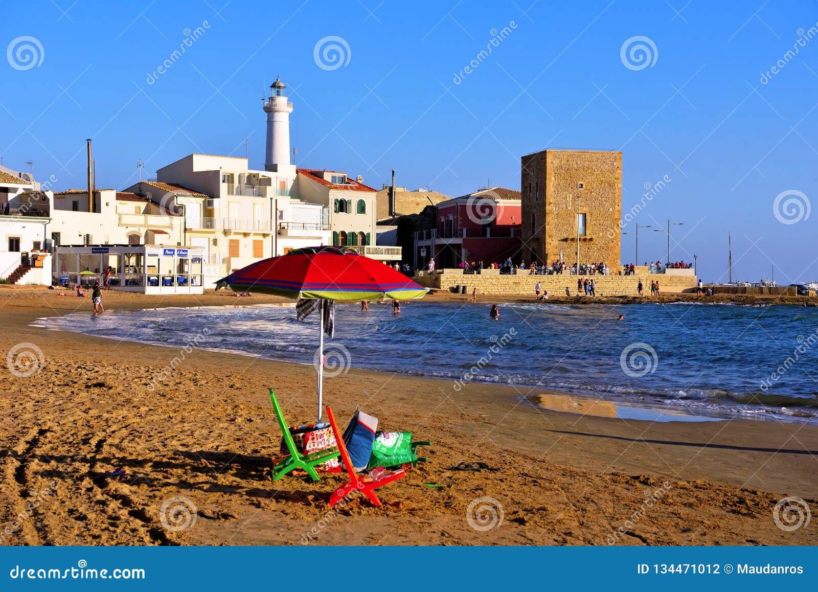 Secca Sicilia Italia De Punta Fotografía editorial - Imagen de viejo ...