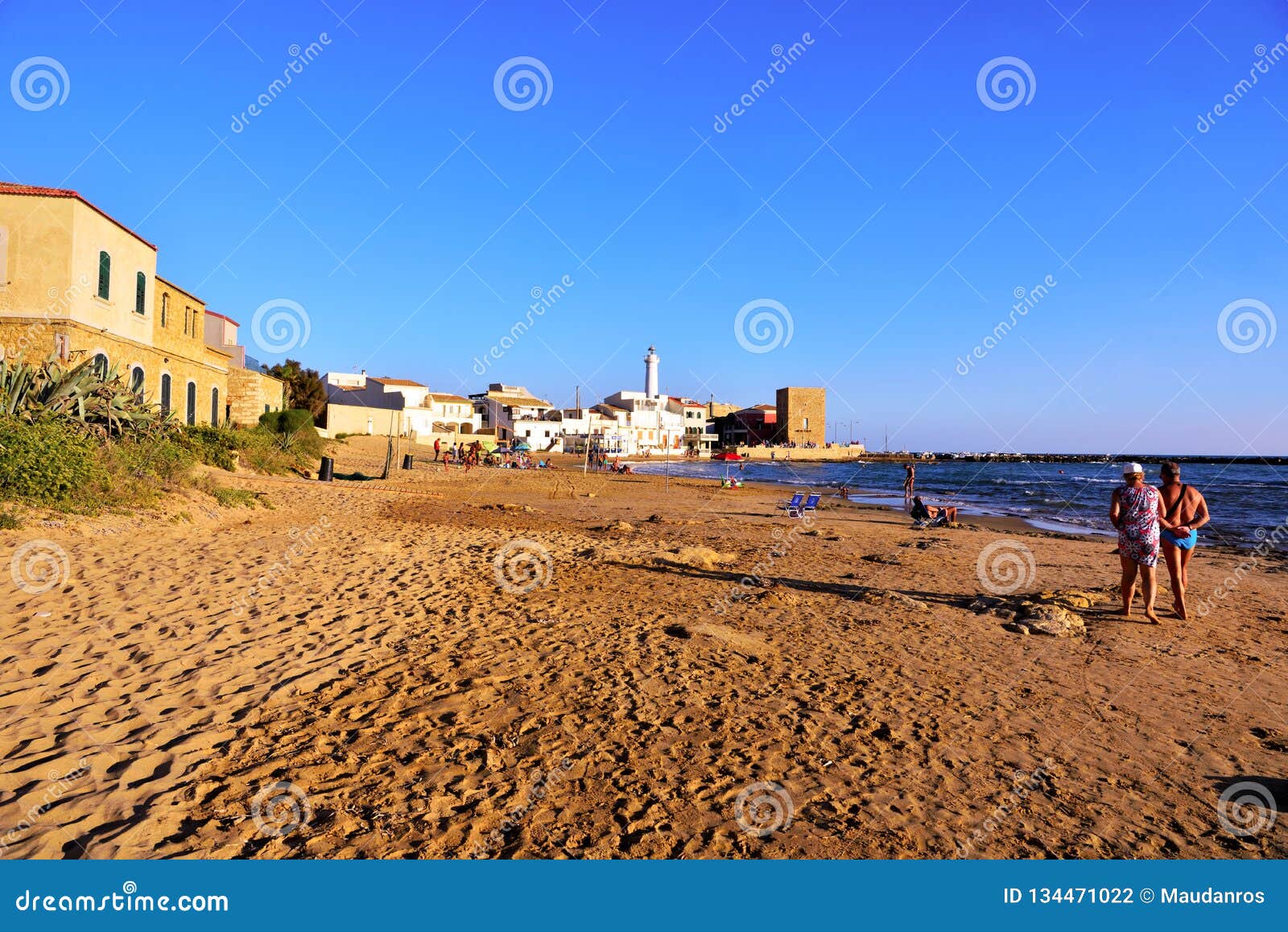 Secca Sicilia Italia De Punta Fotografía editorial - Imagen de ciudad ...