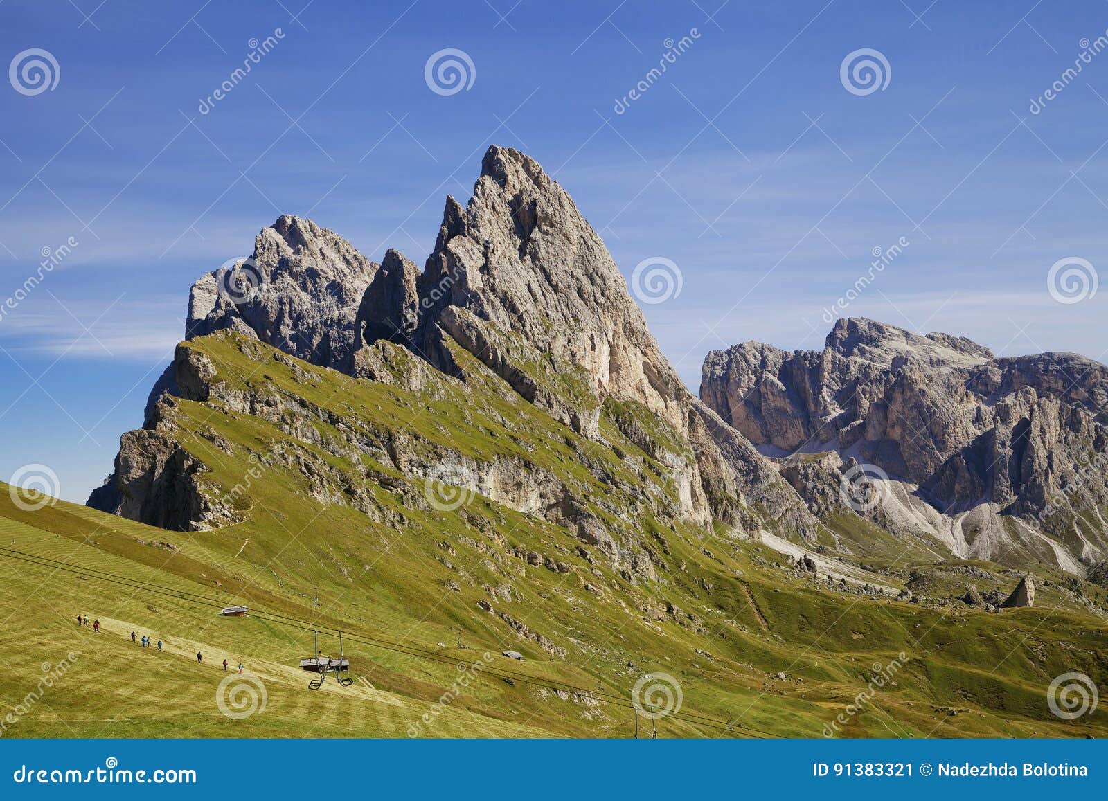 Seceda Mountain in the Dolomites Stock Image - Image of bolzano ...