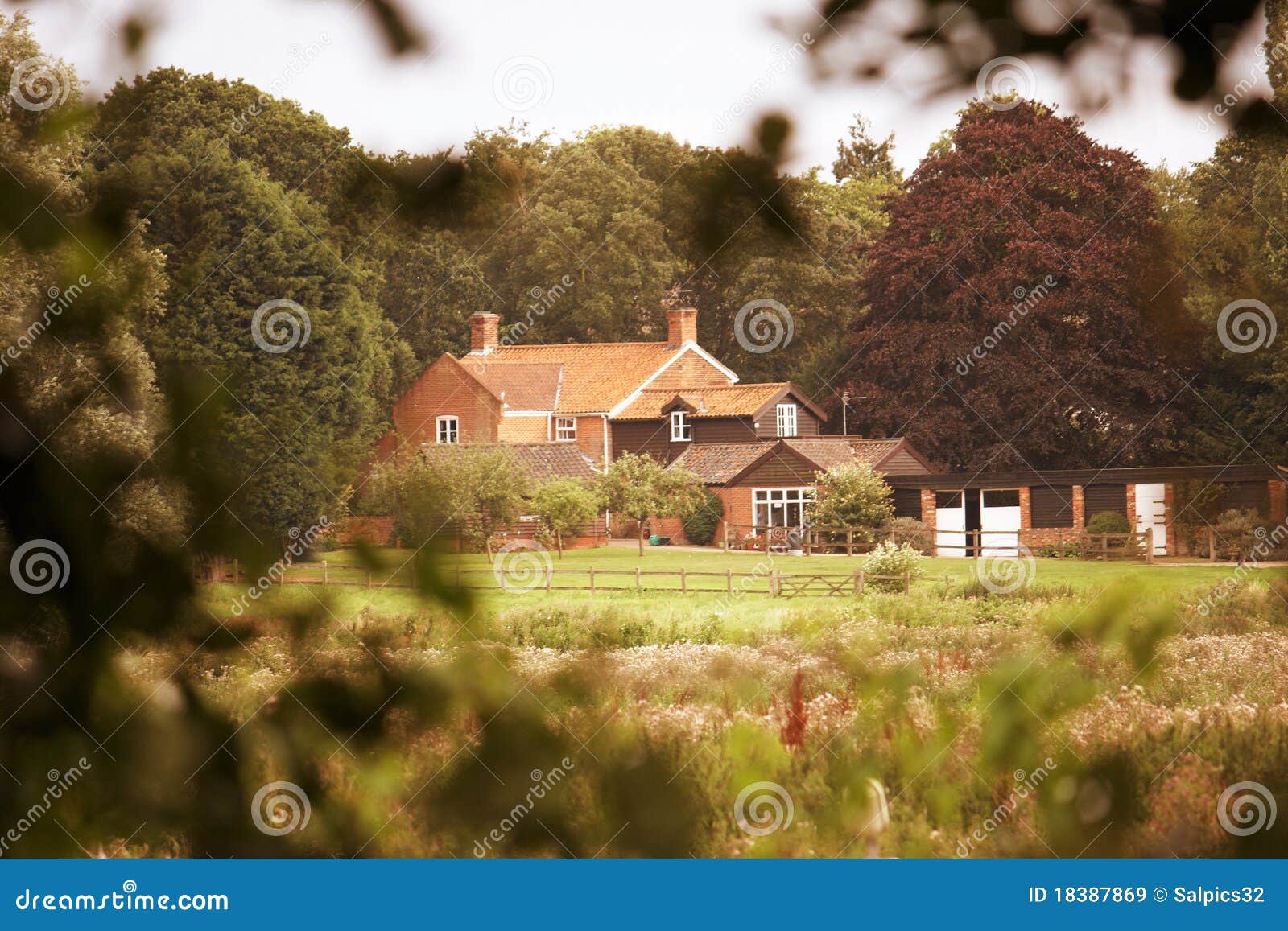 Secluded country house stock image. Image of rural, residence - 18387869