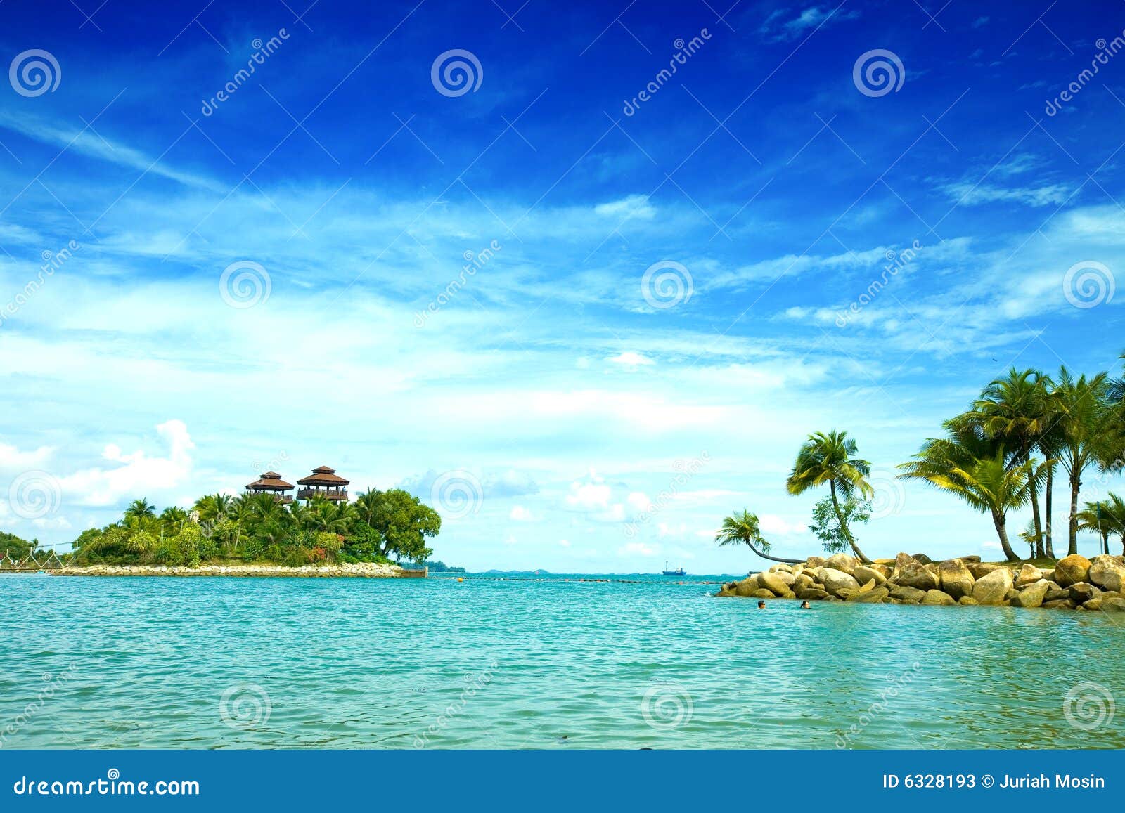 Secluded Lagoon Beach in the Tropics Stock Image - Image of travel ...