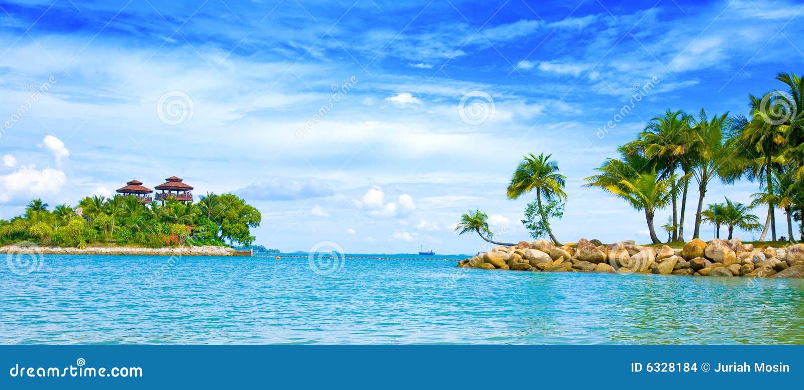 Secluded Lagoon in the Tropics Stock Photo - Image of relaxation ...