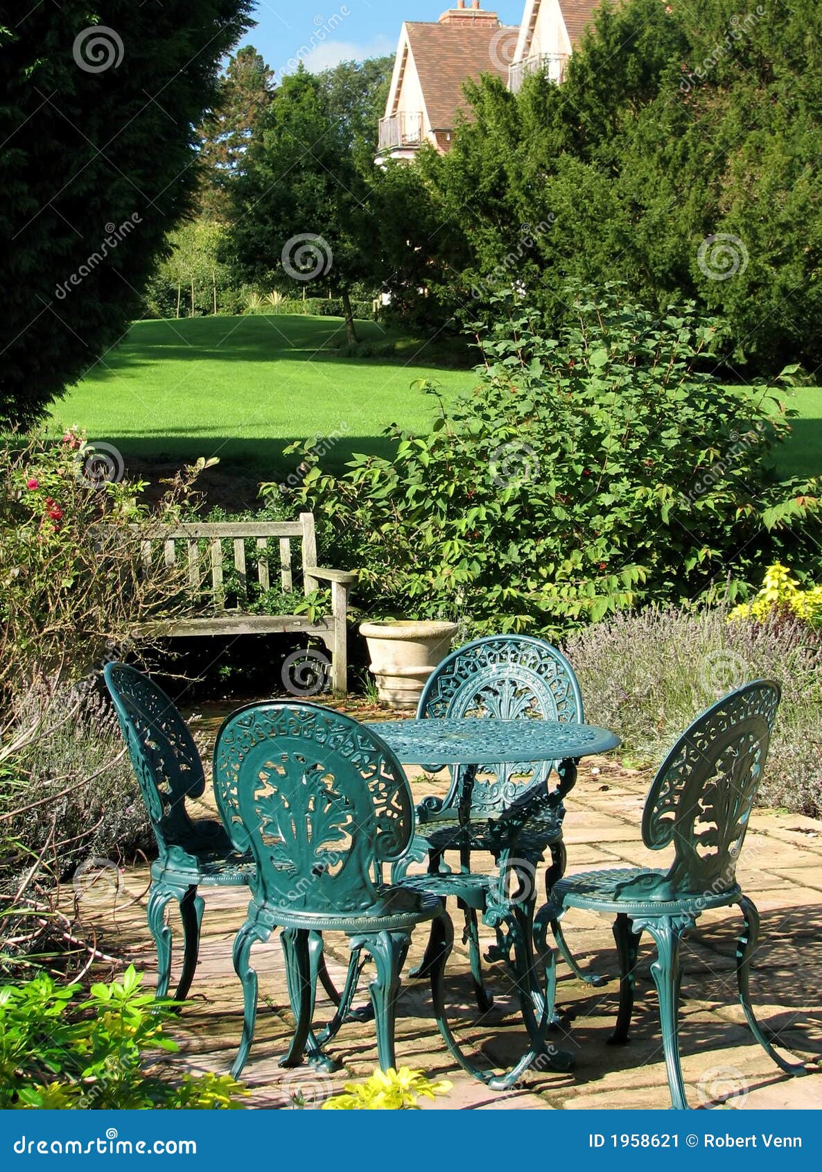Secluded Terrace stock image. Image of country, relax - 1958621