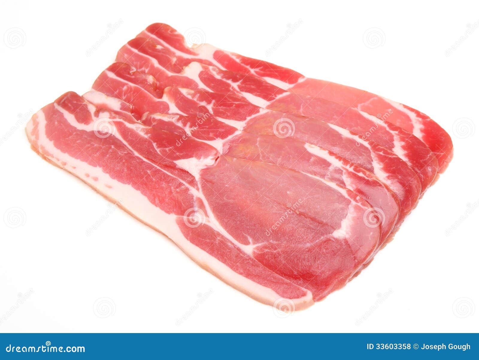 Seco-curado Bacon De Lomo Crudo Foto de archivo - Imagen de crudo ...