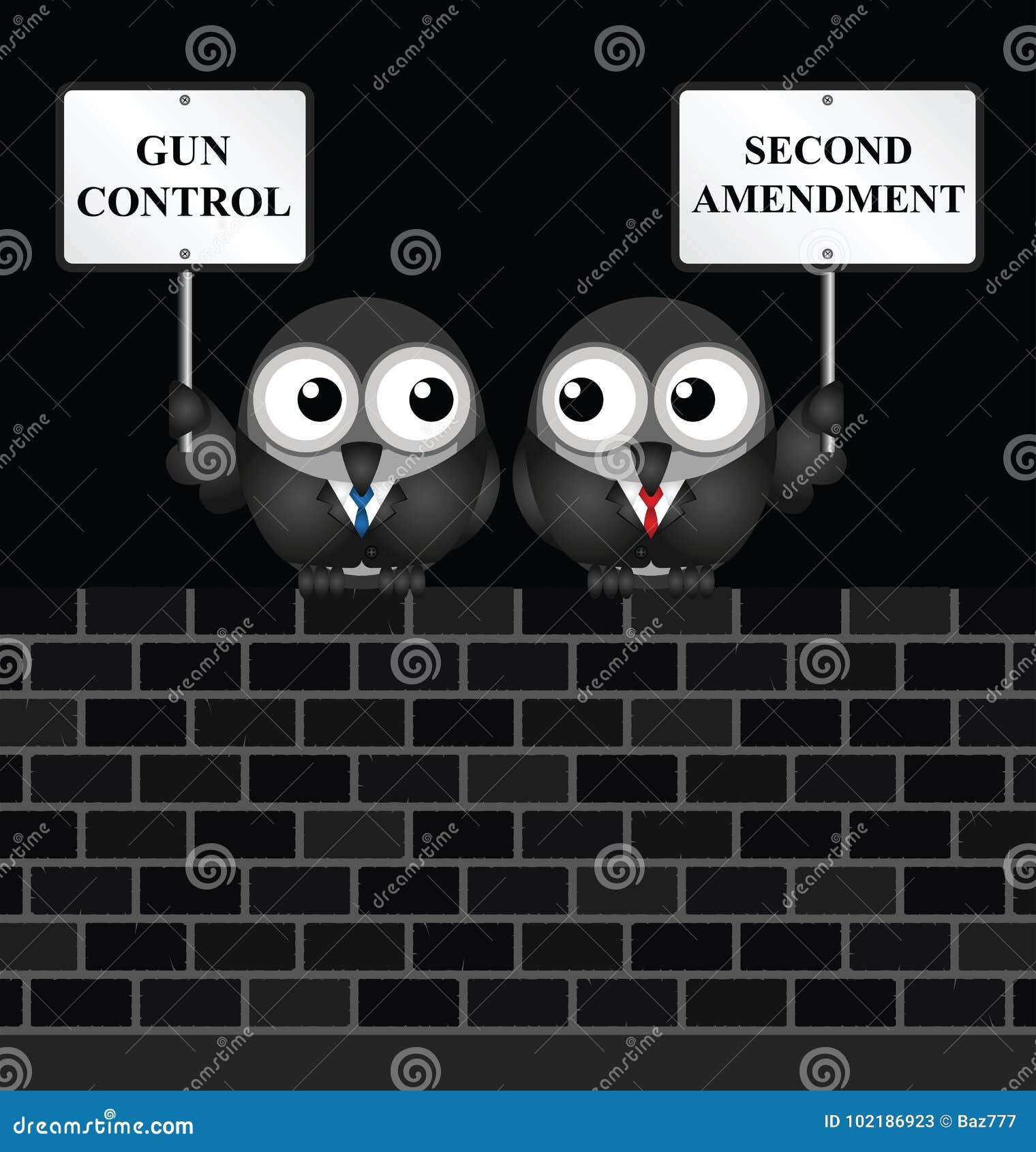 Second Amendment stock vector. Illustration of arms - 102186923