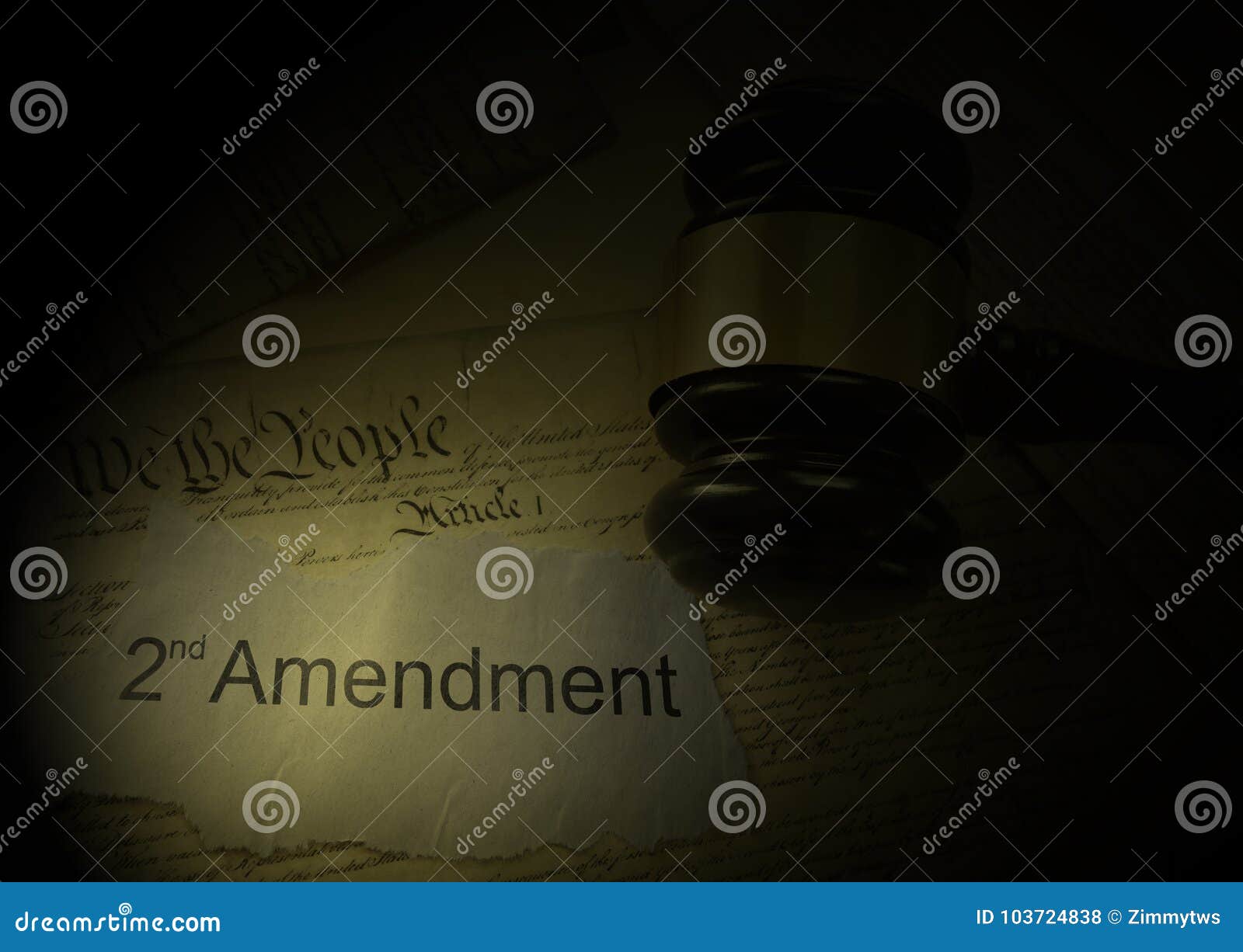 Second Amendment To the Constitution Stock Photo - Image of news ...