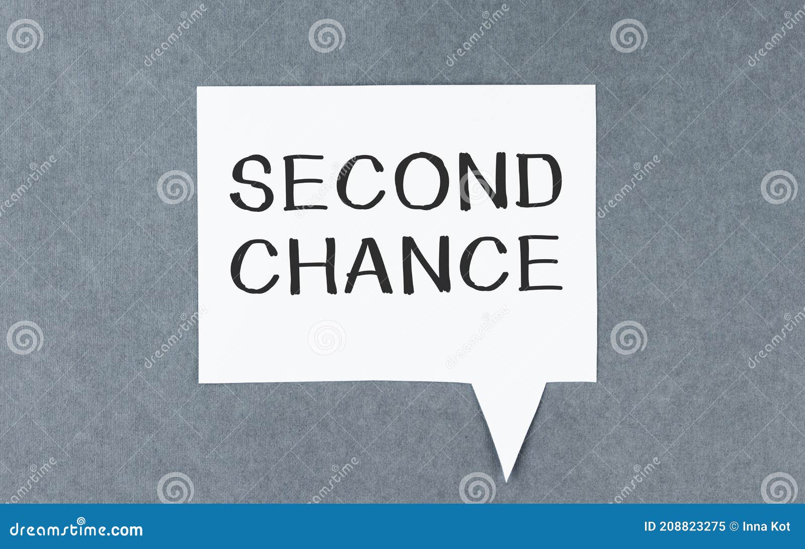 SECOND CHANGE Text Office Supplies Stock Image - Image of business ...