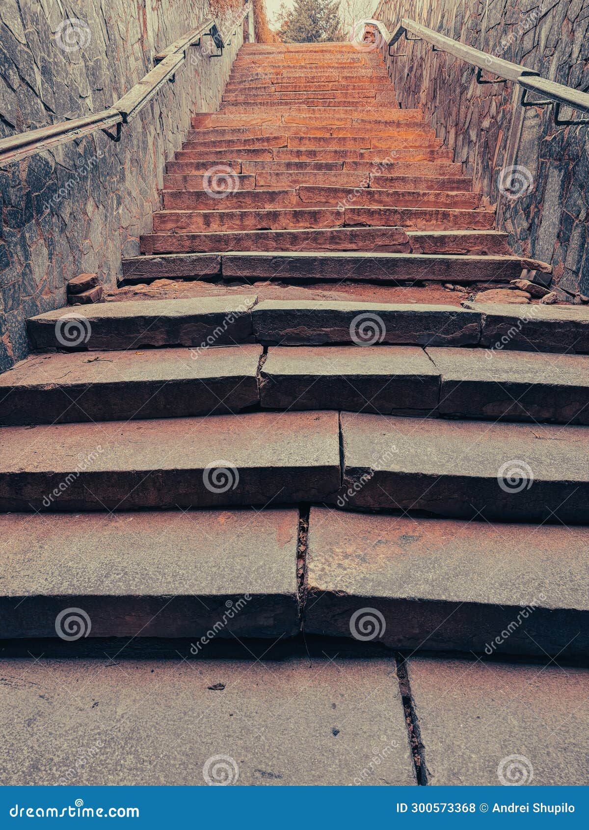 The Second Concrete Steps on the Stairs As a Background Stock Photo ...