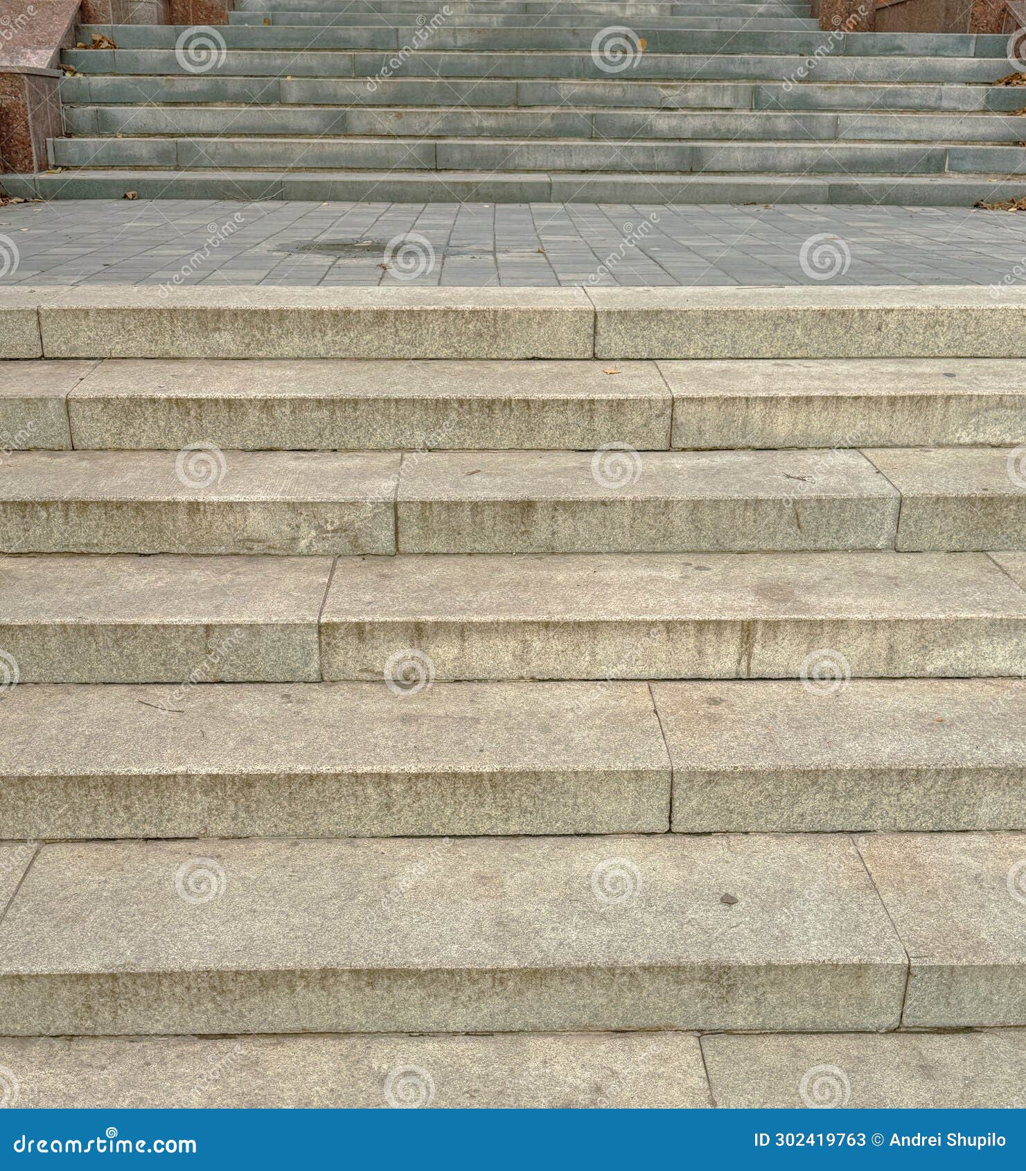 The Second Concrete Steps on the Stairs As a Background Stock Image ...