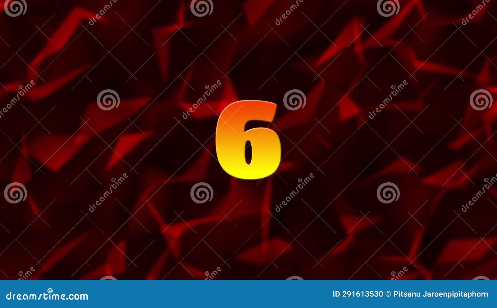 10 Second Countdown Timer Animation. Technology Abstract Red Background ...