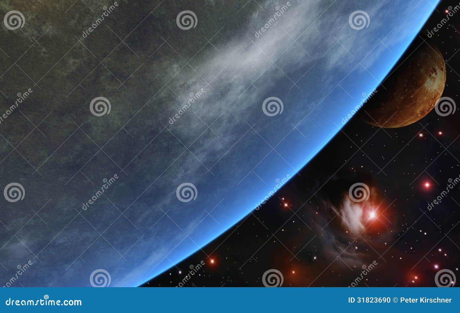 Second Earth stock illustration. Illustration of astronomy - 31823690