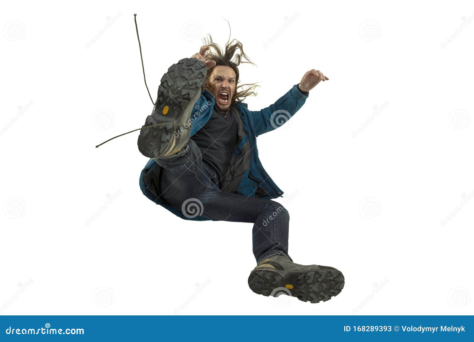 A Second before Falling - Young Man Falling Down with Bright Emotions ... A Second before Falling - Young Man Falling Down with Bright Emotions ...