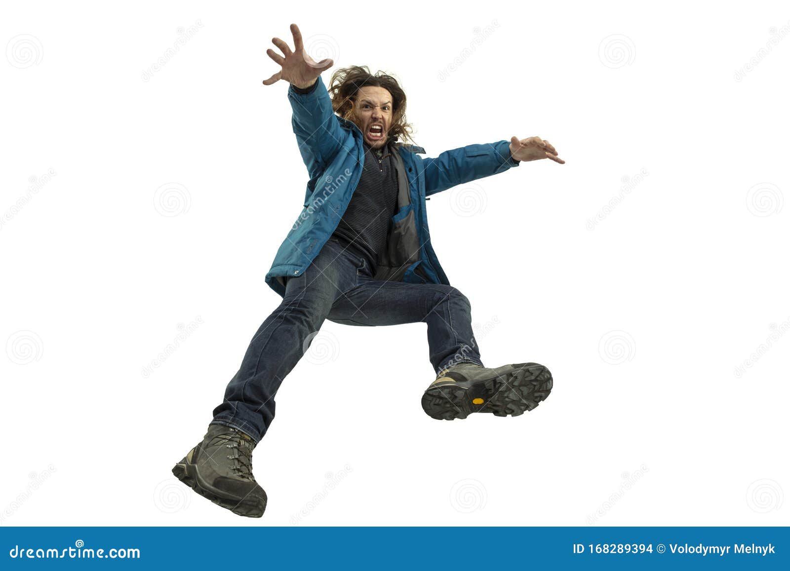A Second before Falling - Young Man Falling Down with Bright Emotions ... A Second before Falling - Young Man Falling Down with Bright Emotions ...