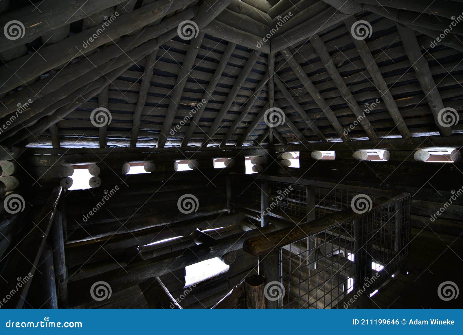 Interior of the Fort at Matthiessen State Park Illinois Stock Photo ...